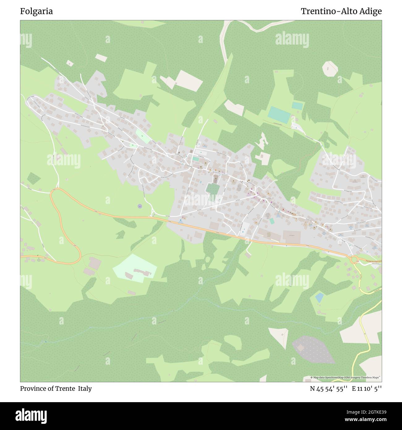 Folgaria, Province of Trente, Italy, Trentino-Alto Adige, N 45 54' 55 ...
