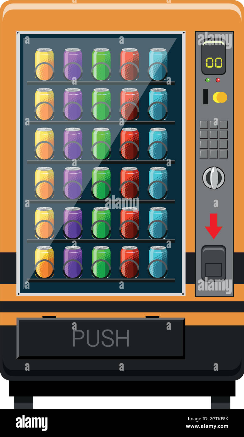 Soft drink vending machines Stock Vector Images - Alamy