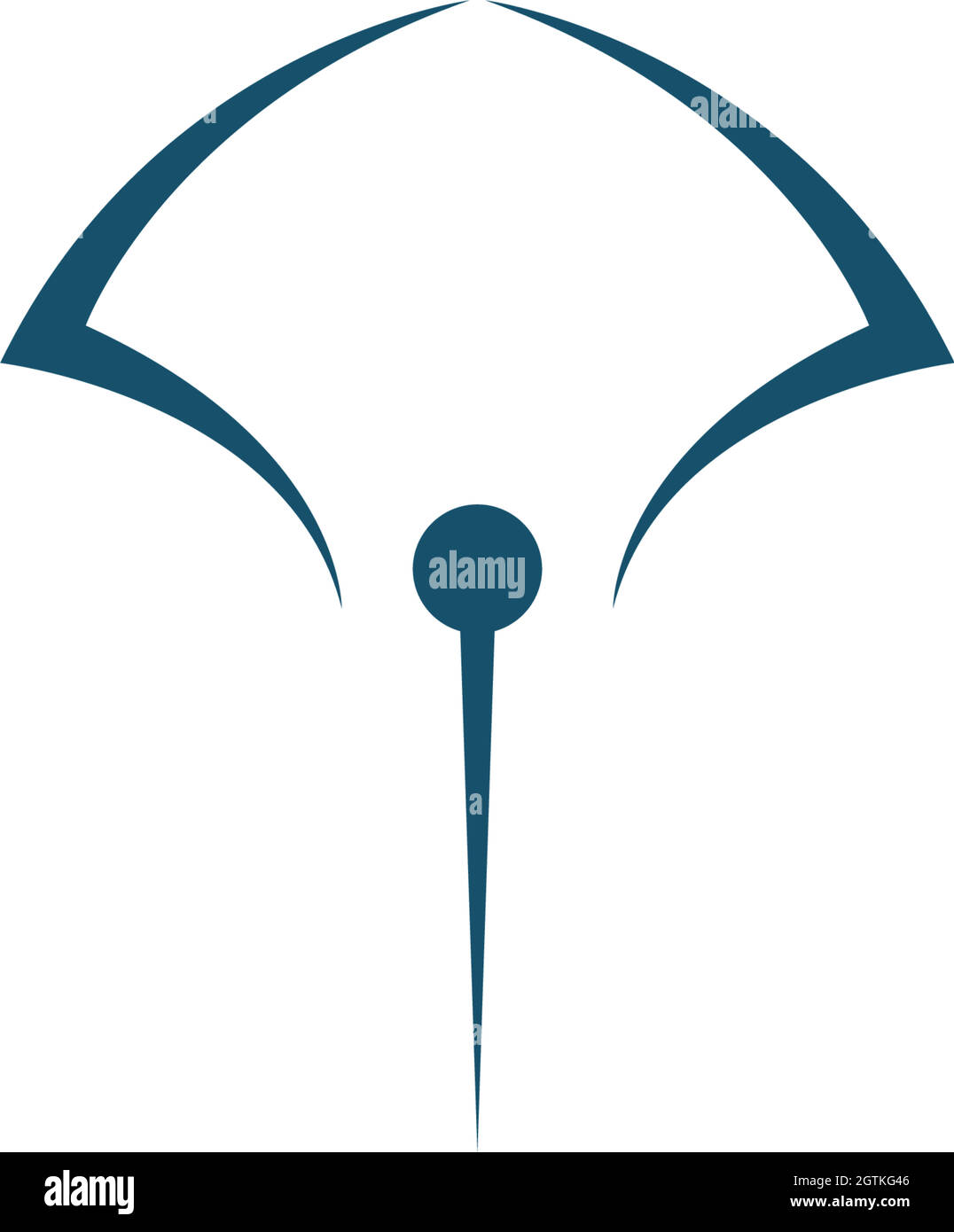 Stingray icon logo design concept template illustrtation Stock Vector ...