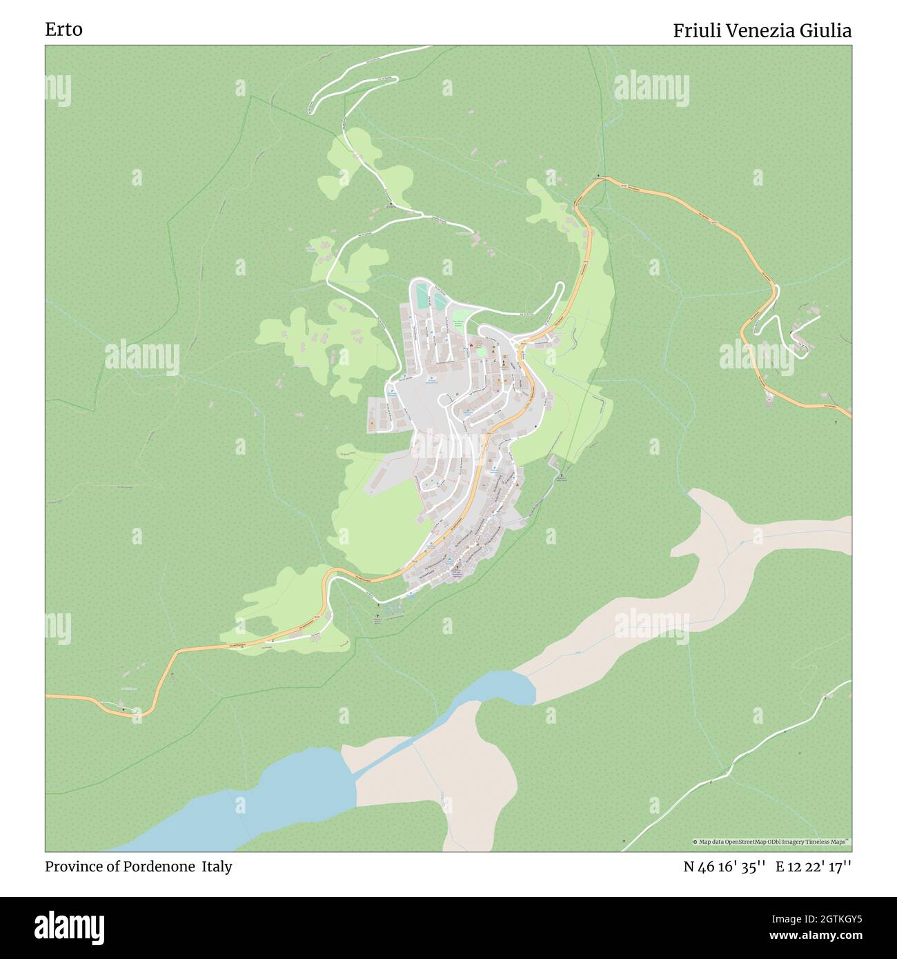 Erto, Province of Pordenone, Italy, Friuli Venezia Giulia, N 46 16' 35 ...