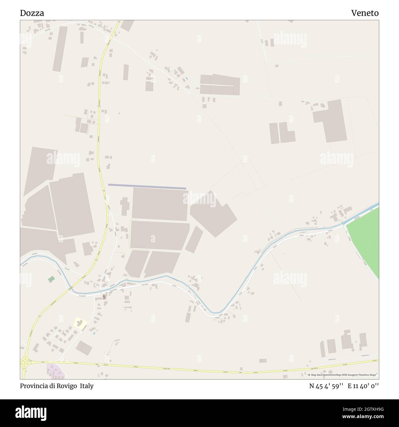 Dozza, Provincia di Rovigo, Italy, Veneto, N 45 4' 59'', E 11 40' 0 ...