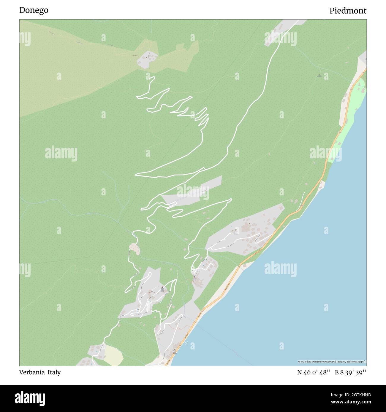 Donego, Verbania, Italy, Piedmont, N 46 0' 48'', E 8 39' 39'', map ...