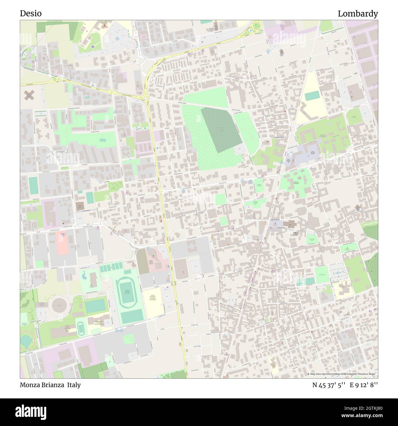 Desio, Monza Brianza, Italy, Lombardy, N 45 37' 5'', E 9 12' 8'', map ...