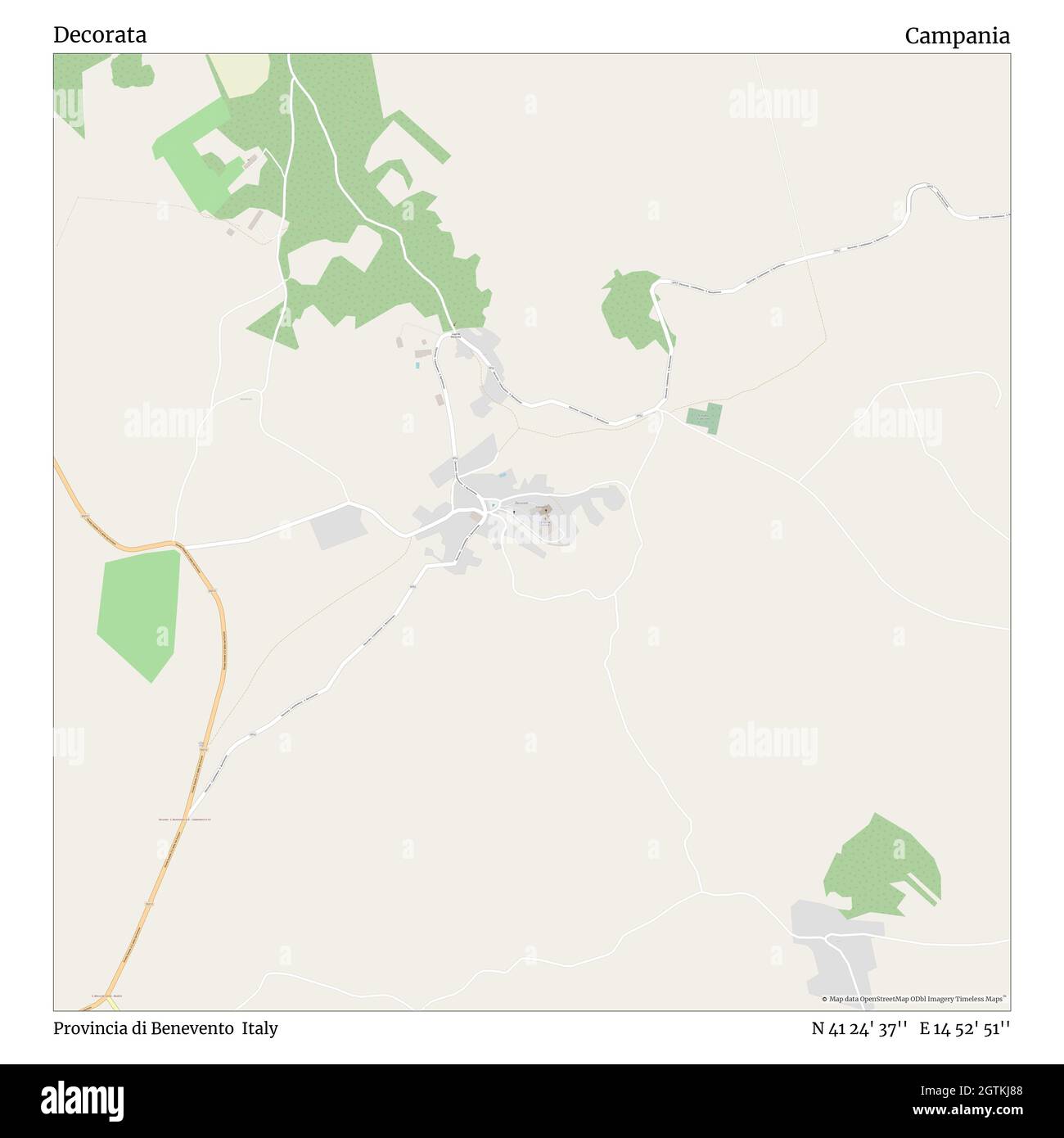 Decorata, Provincia di Benevento, Italy, Campania, N 41 24' 37'', E 14 ...
