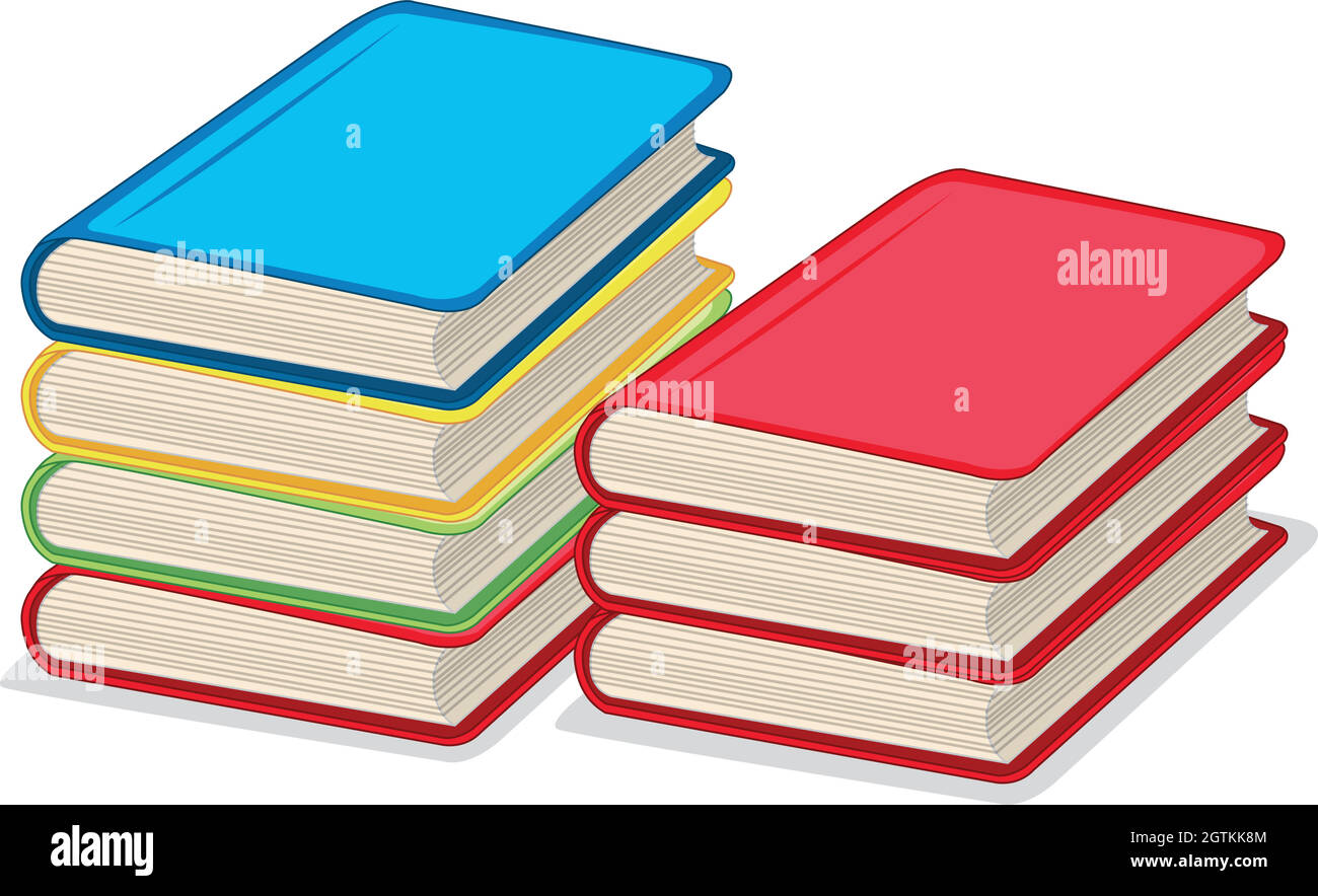 Color books for reading and school isolated Stock Vector Image & Art ...
