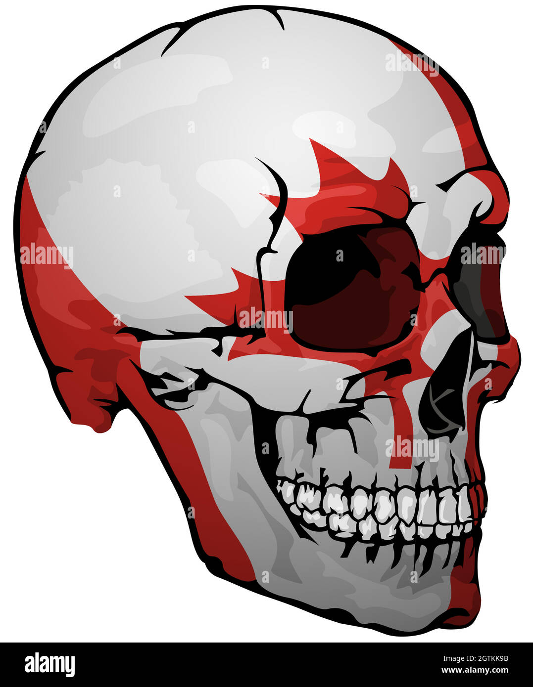 Canadian maple leaf flag on Stock Vector Images - Alamy