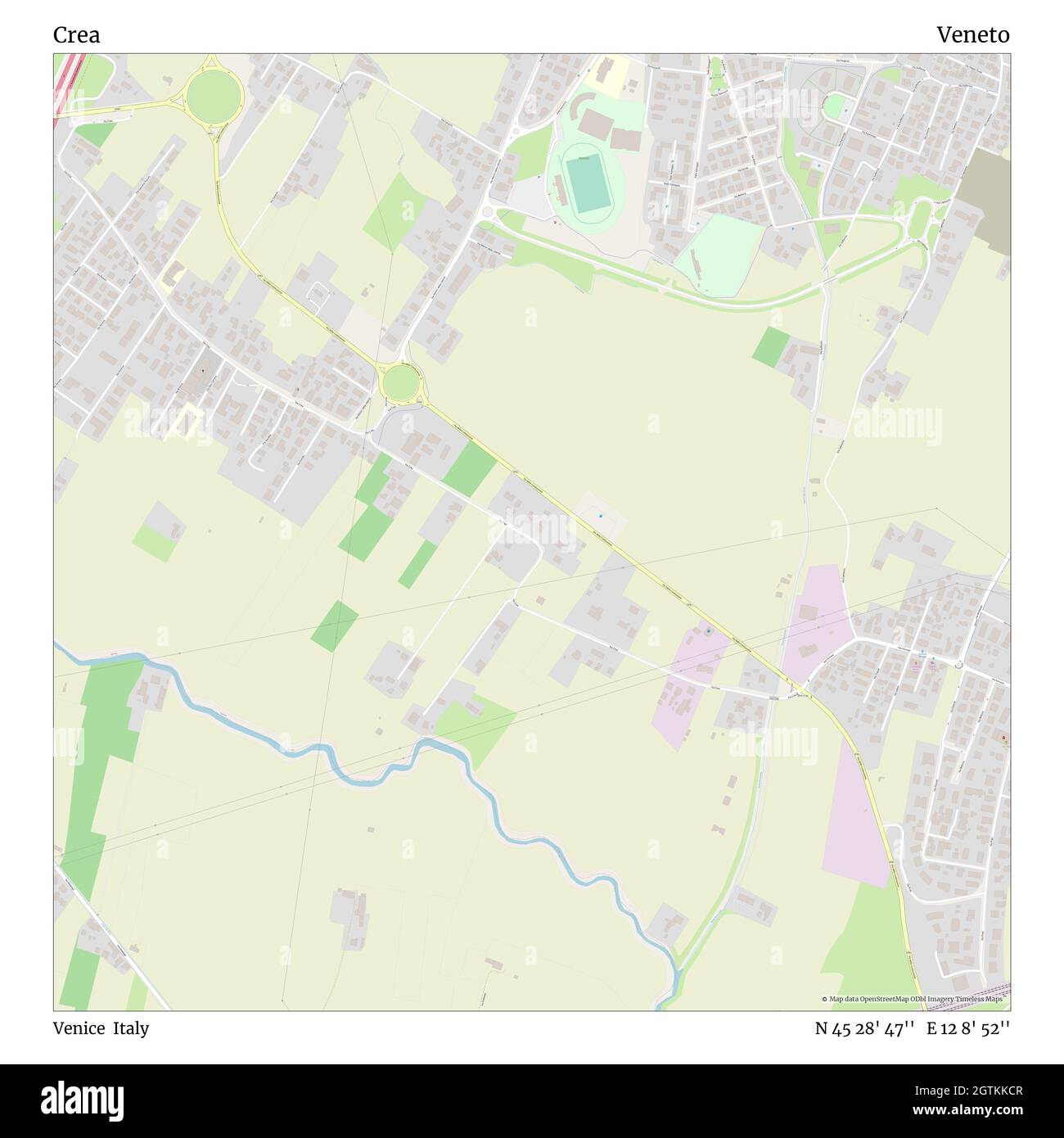 Crea, Venice, Italy, Veneto, N 45 28' 47'', E 12 8' 52'', map, Timeless ...