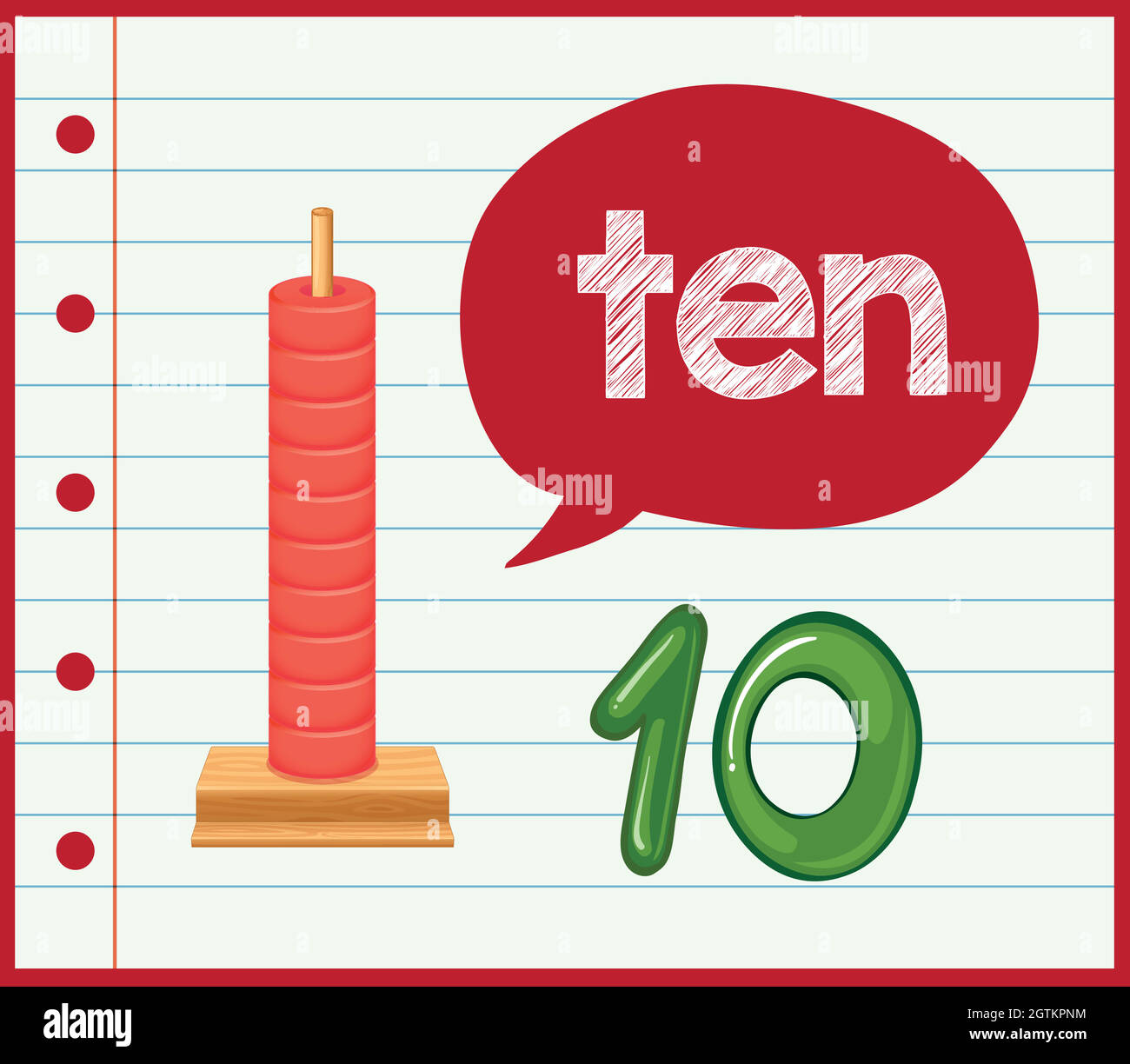 Number 10 concept poster Stock Vector Image & Art - Alamy