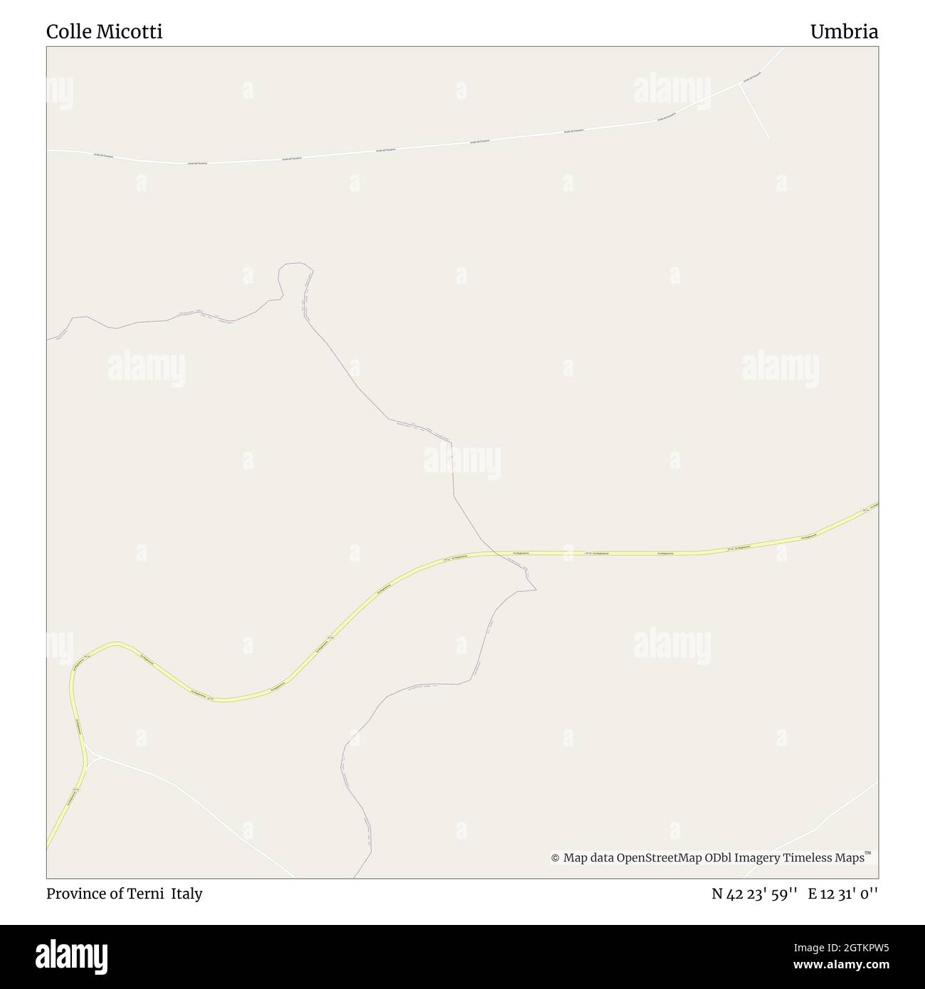 Colle Micotti, Province of Terni, Italy, Umbria, N 42 23' 59'', E 12 31 ...