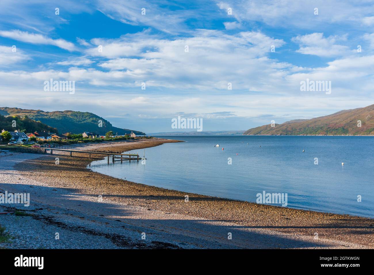 Glenelg on the Sound of Sleat, Highland region, Scotland Stock Photo ...
