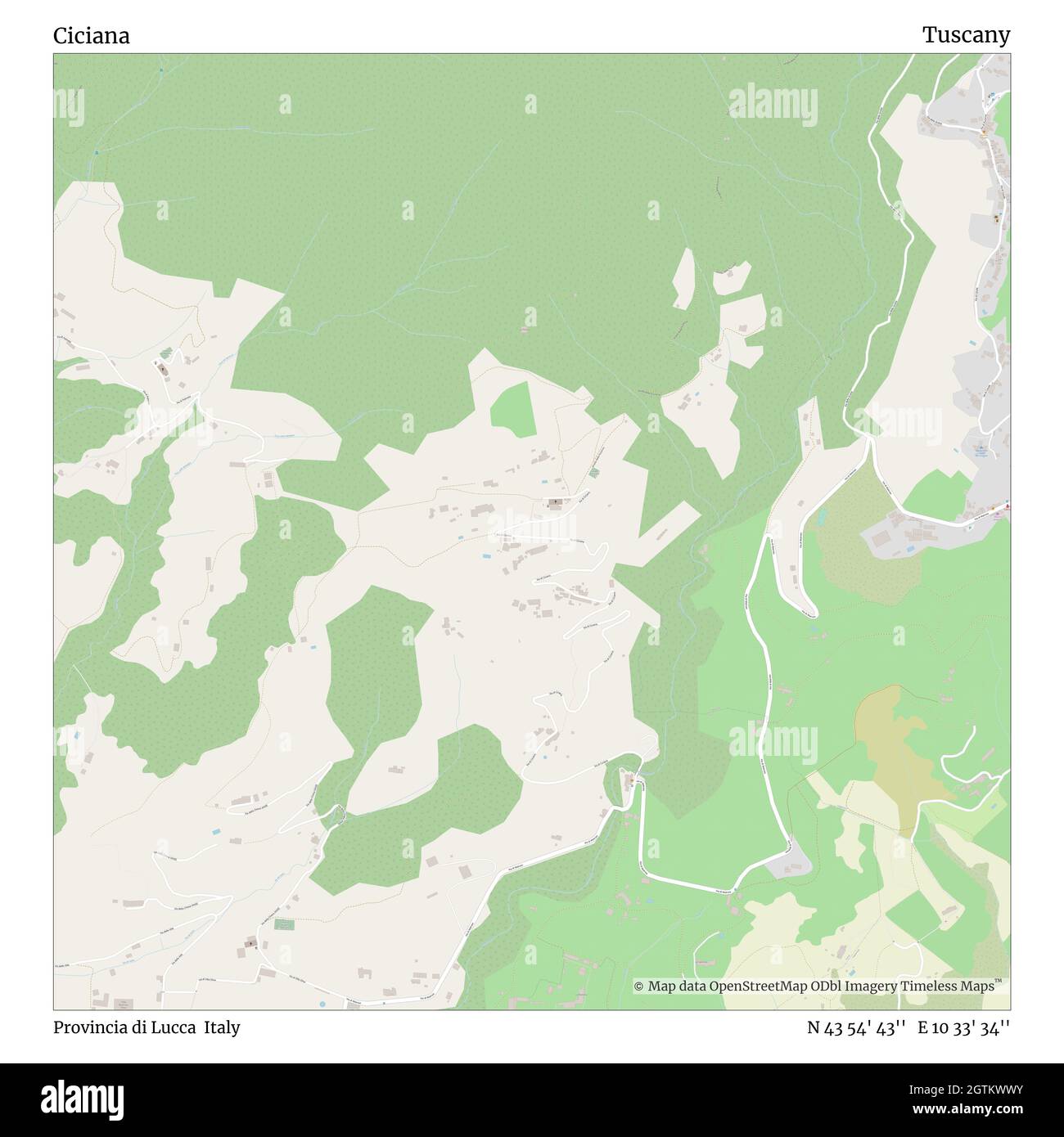 Lucca italy map Cut Out Stock Images & Pictures - Alamy