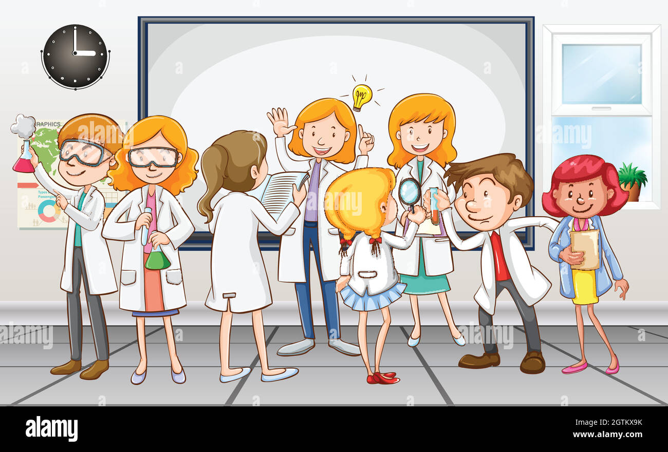 Woman school teacher in Stock Vector Images - Alamy