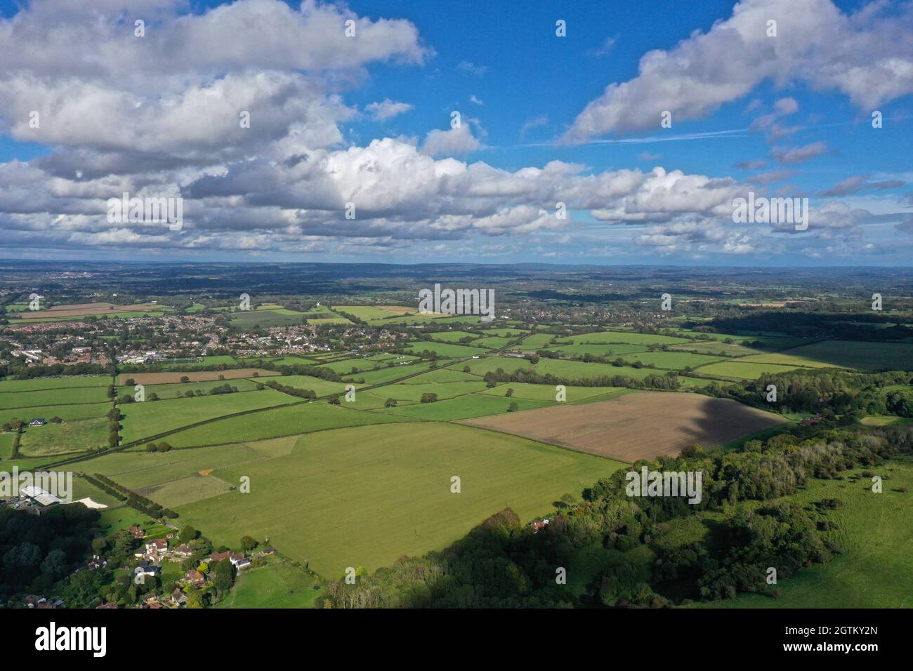 Aerial views of the south downs hi-res stock photography and images - Alamy