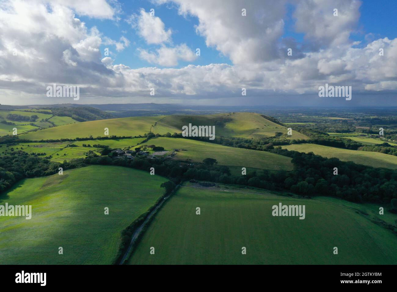 Aerial views of the south downs hi-res stock photography and images - Alamy