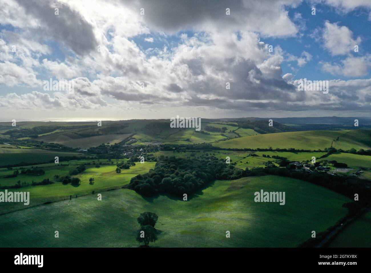Aerial views of the south downs hi-res stock photography and images - Alamy
