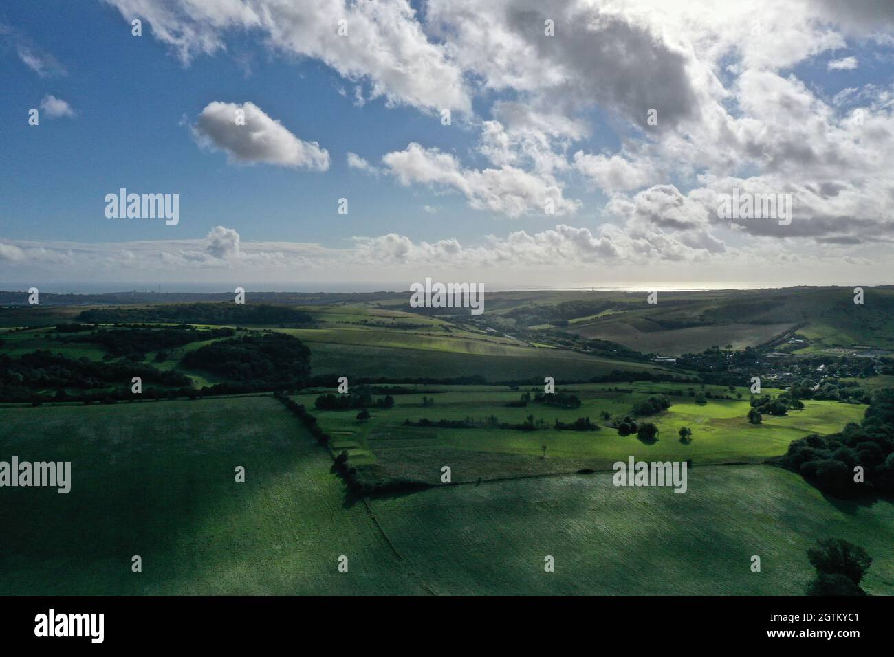 Aerial views of the south downs hi-res stock photography and images - Alamy