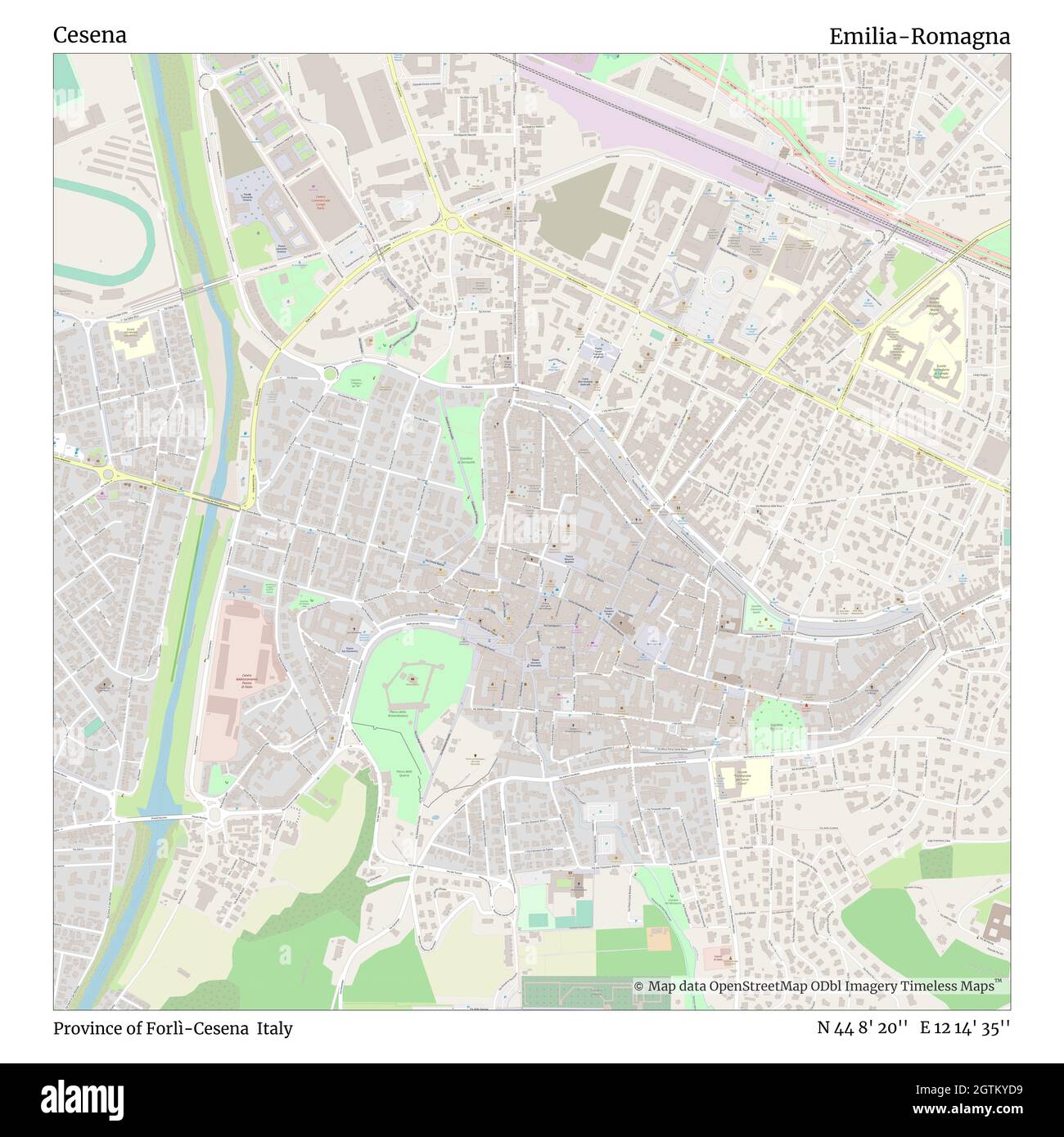 Cesena, Province of Forlì-Cesena, Italy, Emilia-Romagna, N 44 8' 20 ...