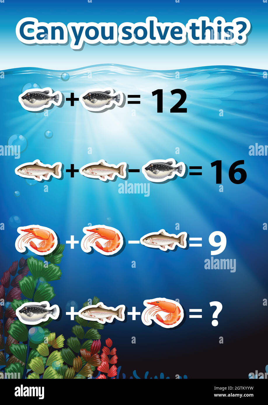 Can you solve this worksheet Stock Vector Image & Art - Alamy