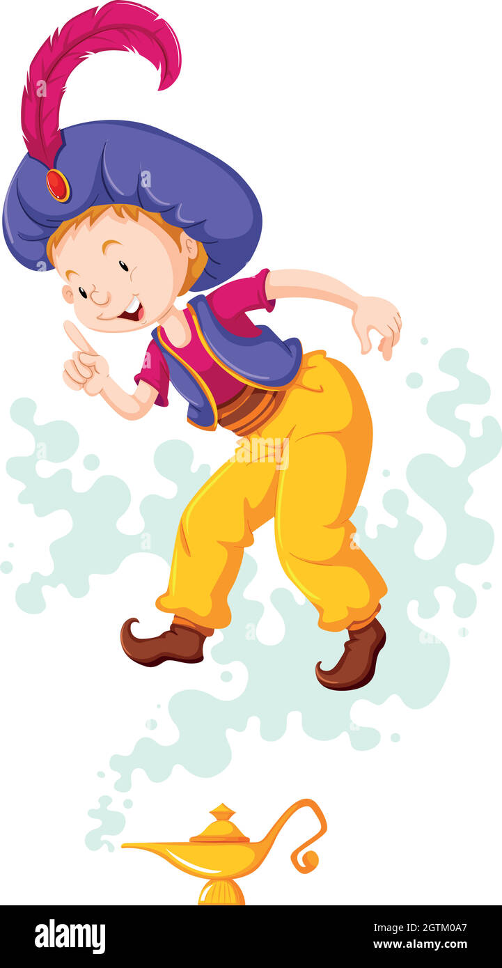 Genie lamp Stock Vector Images - Alamy
