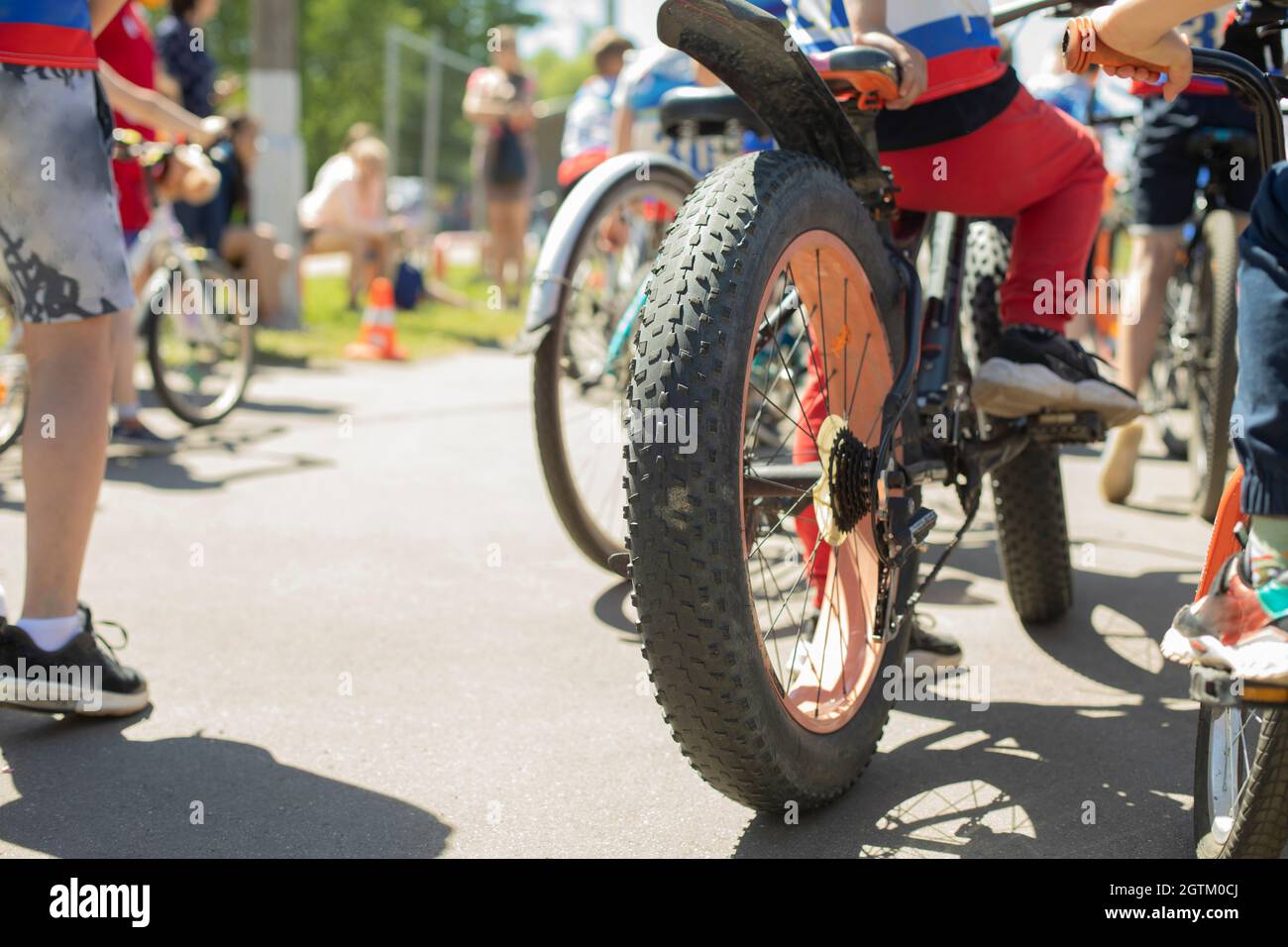 Wide rear tire hi-res stock photography and images - Alamy