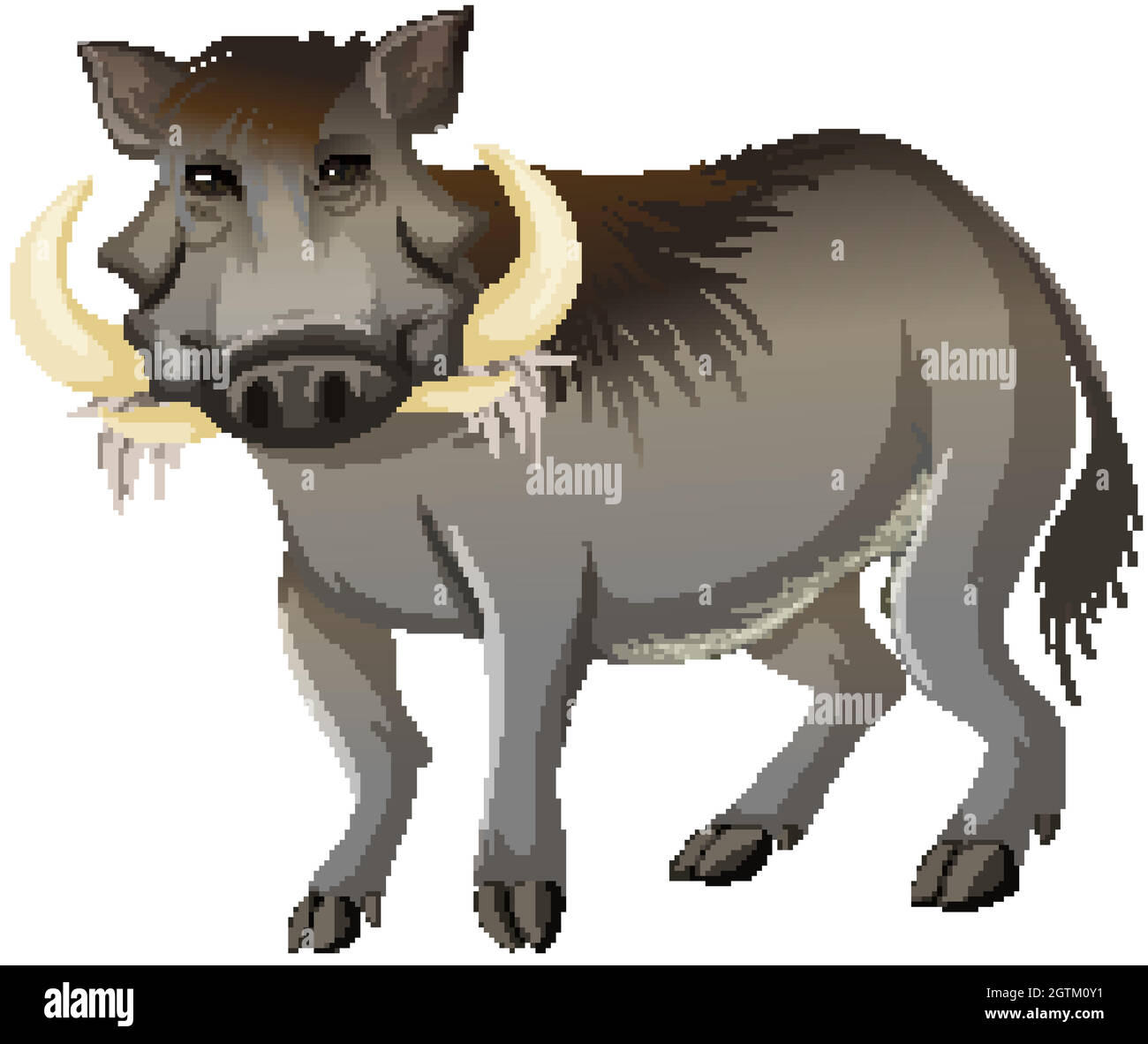 Wild boar stand Stock Vector Images - Alamy