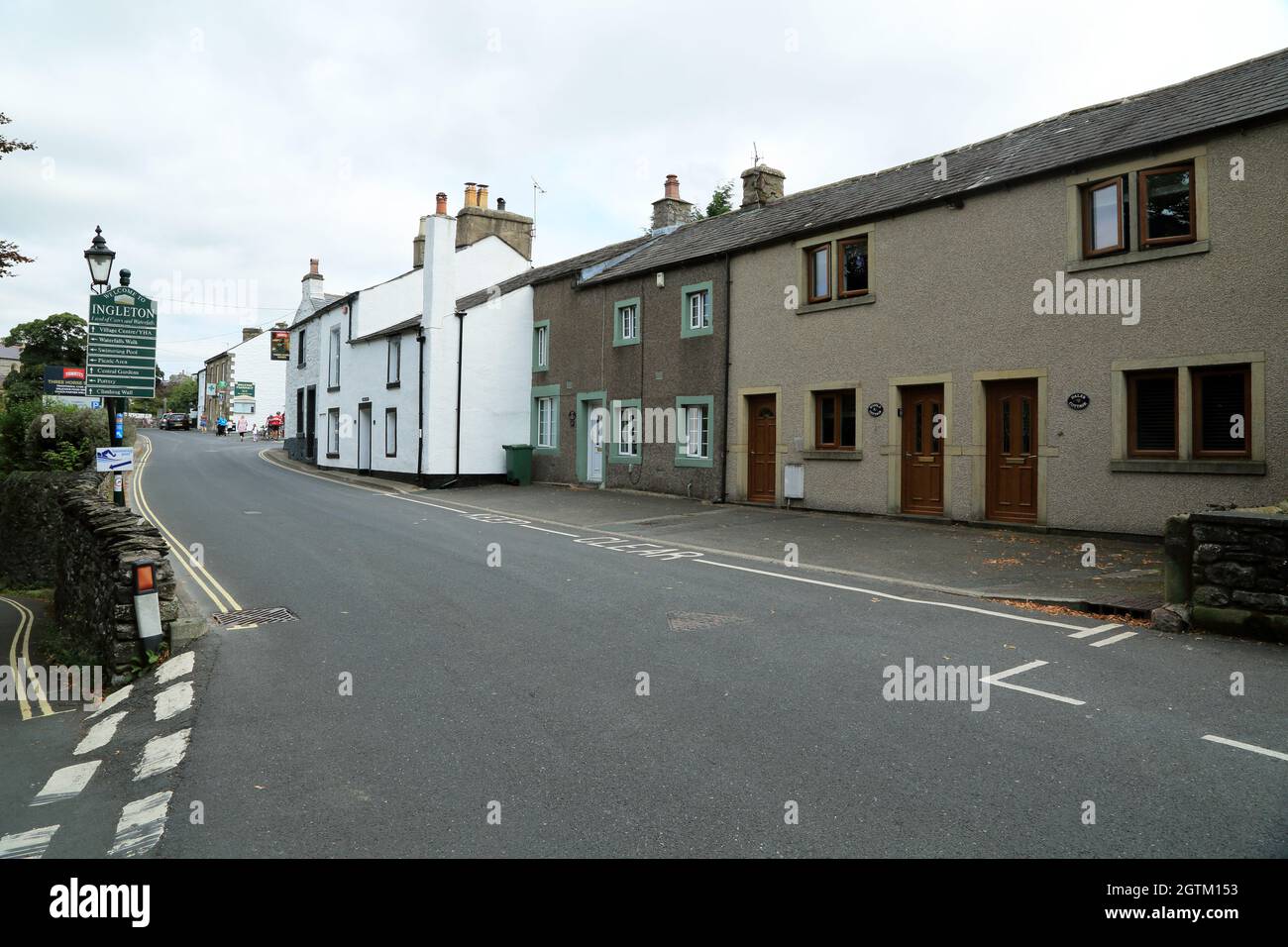 View of Main Street in Ingleton in the Forest of Bowland AONB ...
