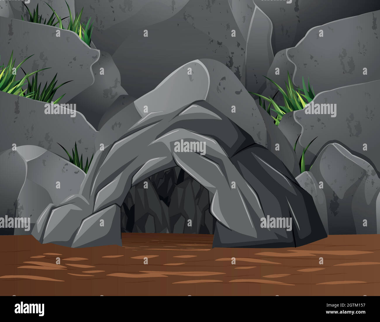 Cave setting Stock Vector Images - Alamy