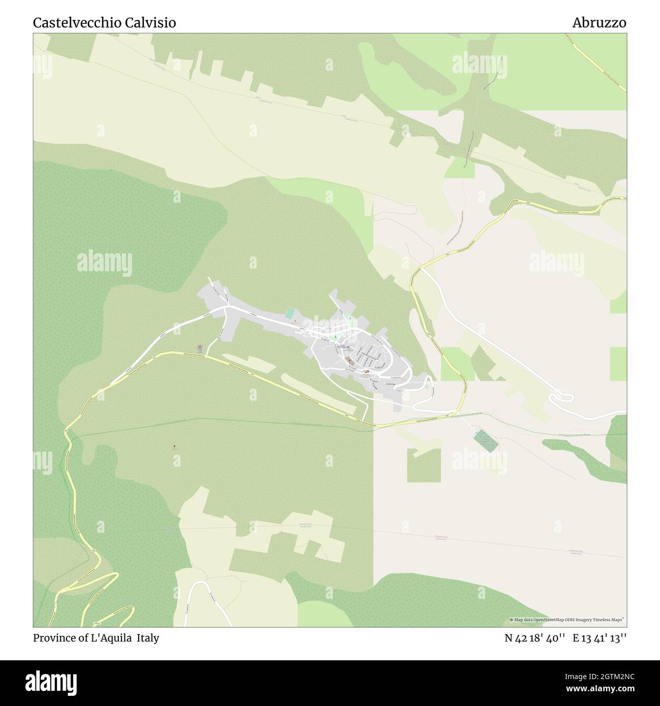 Castelvecchio Calvisio, Province of L'Aquila, Italy, Abruzzo, N 42 18 ...