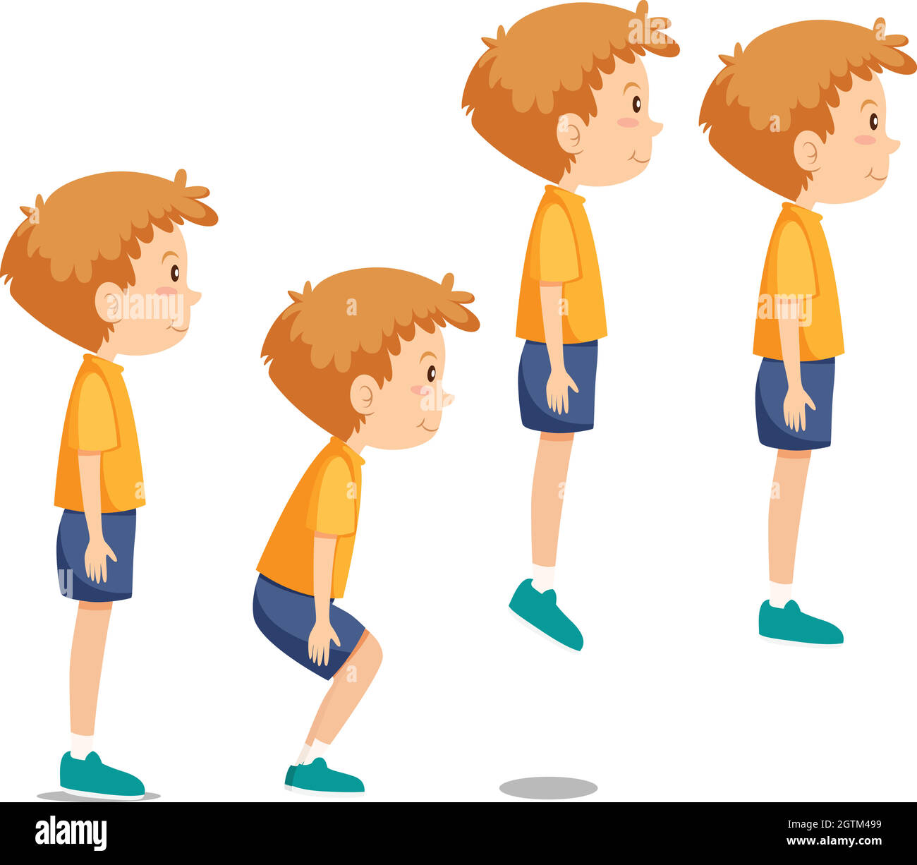 A boy and weight training Stock Vector Image & Art - Alamy