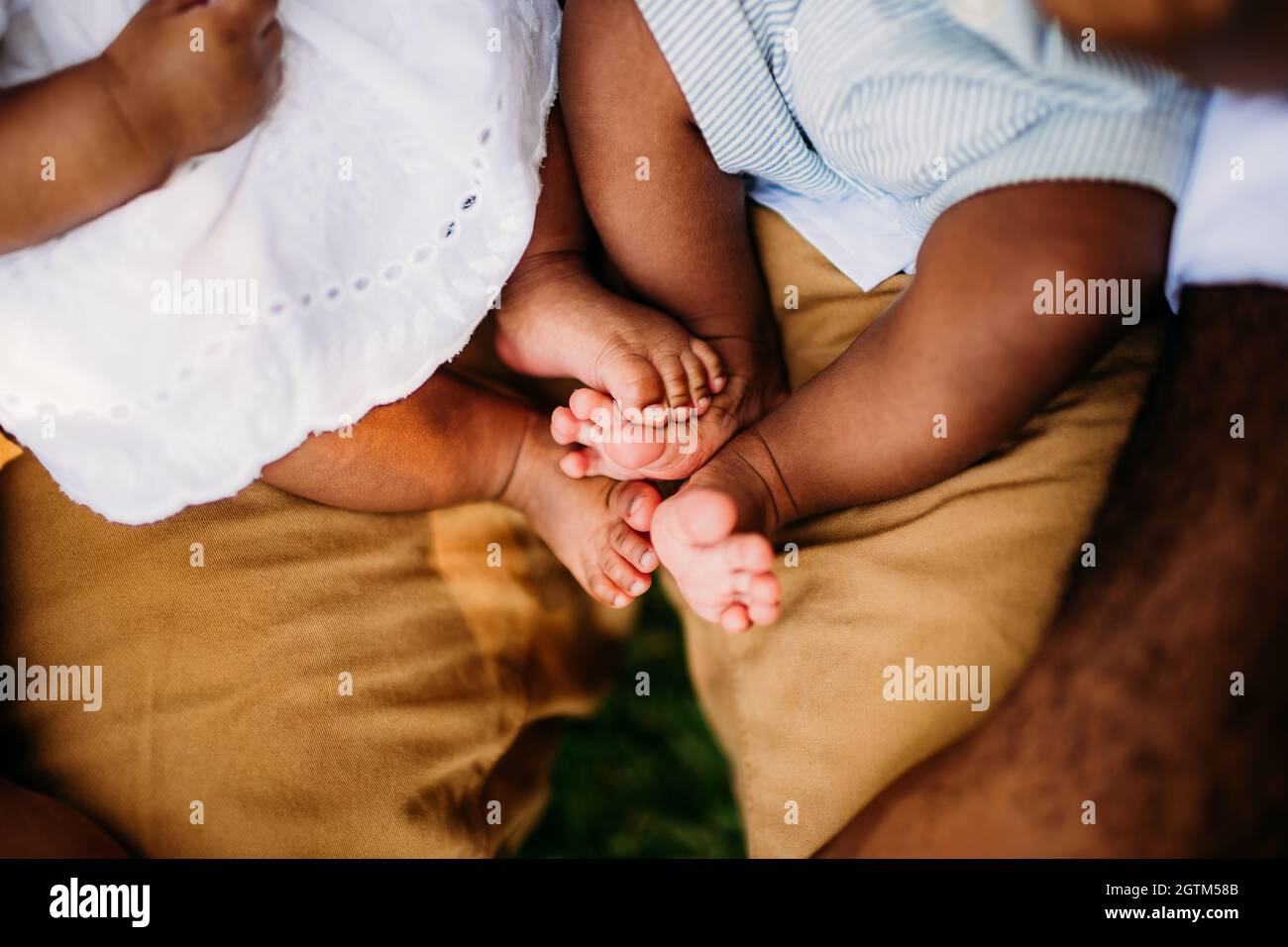 Twin baby feet hi-res stock photography and images - Alamy