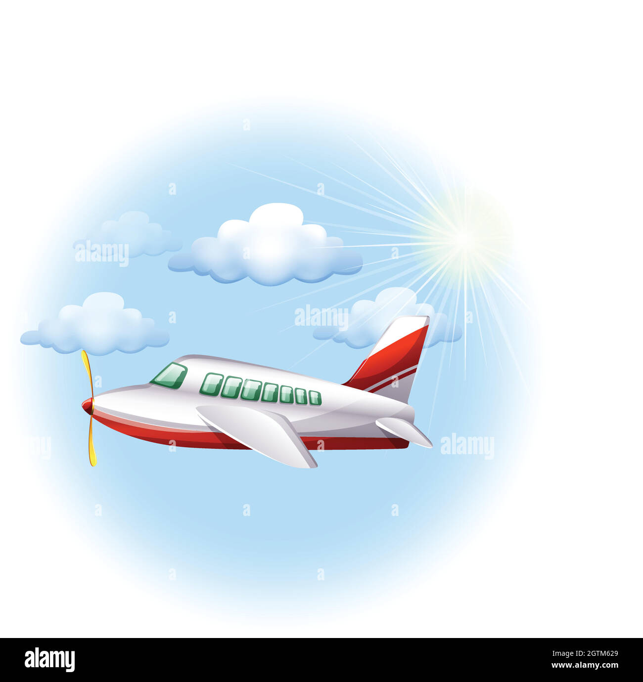 A flying airplane Stock Vector Image & Art - Alamy