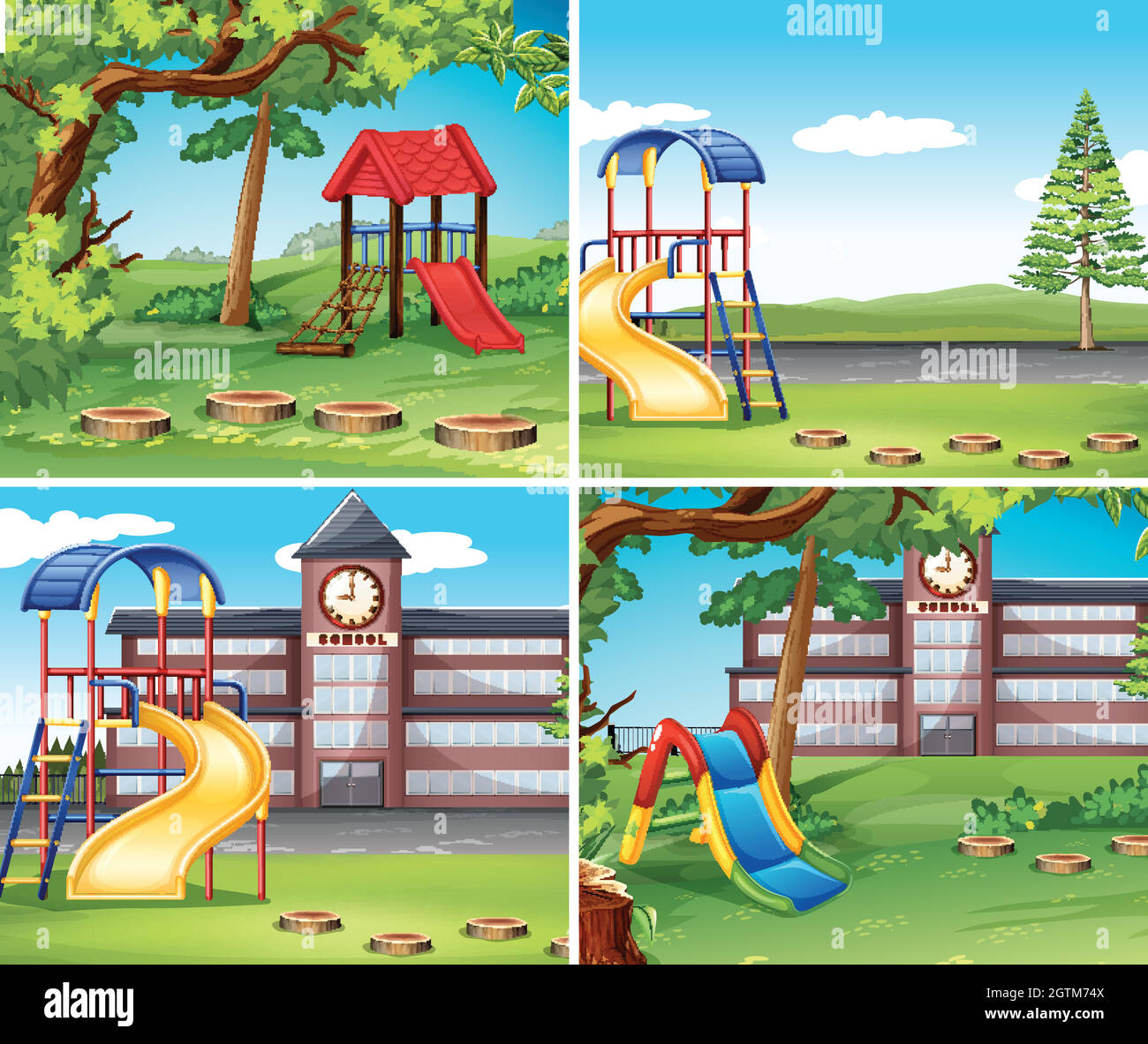 Scenery scenes scene Stock Vector Images - Alamy