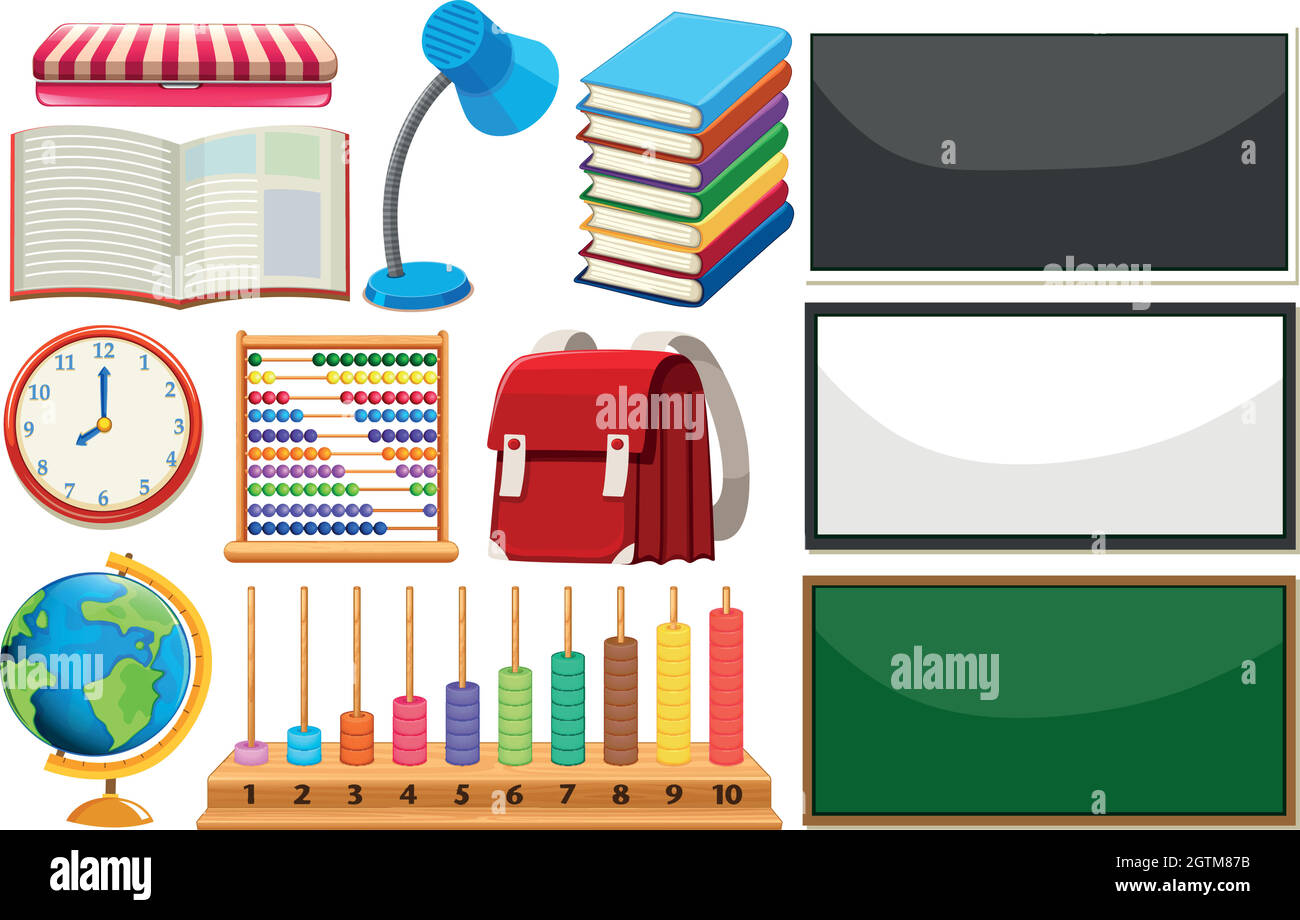 Set of learning element Stock Vector Image & Art - Alamy