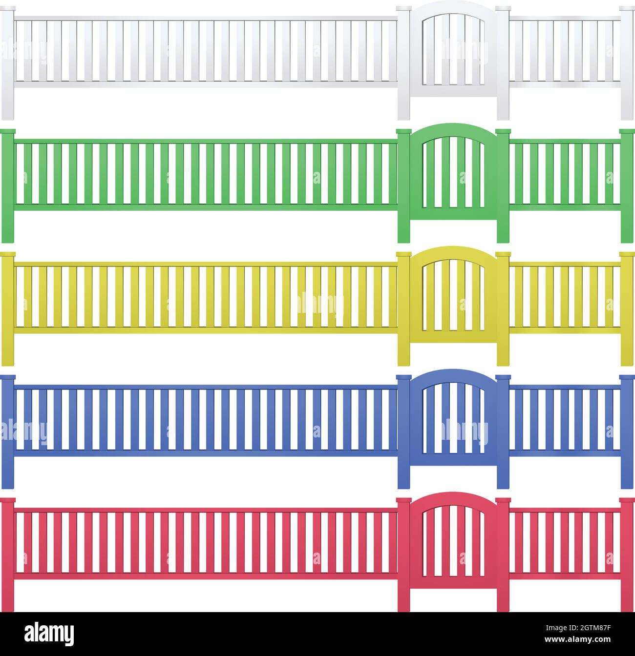 Garden gate background Stock Vector Images - Alamy