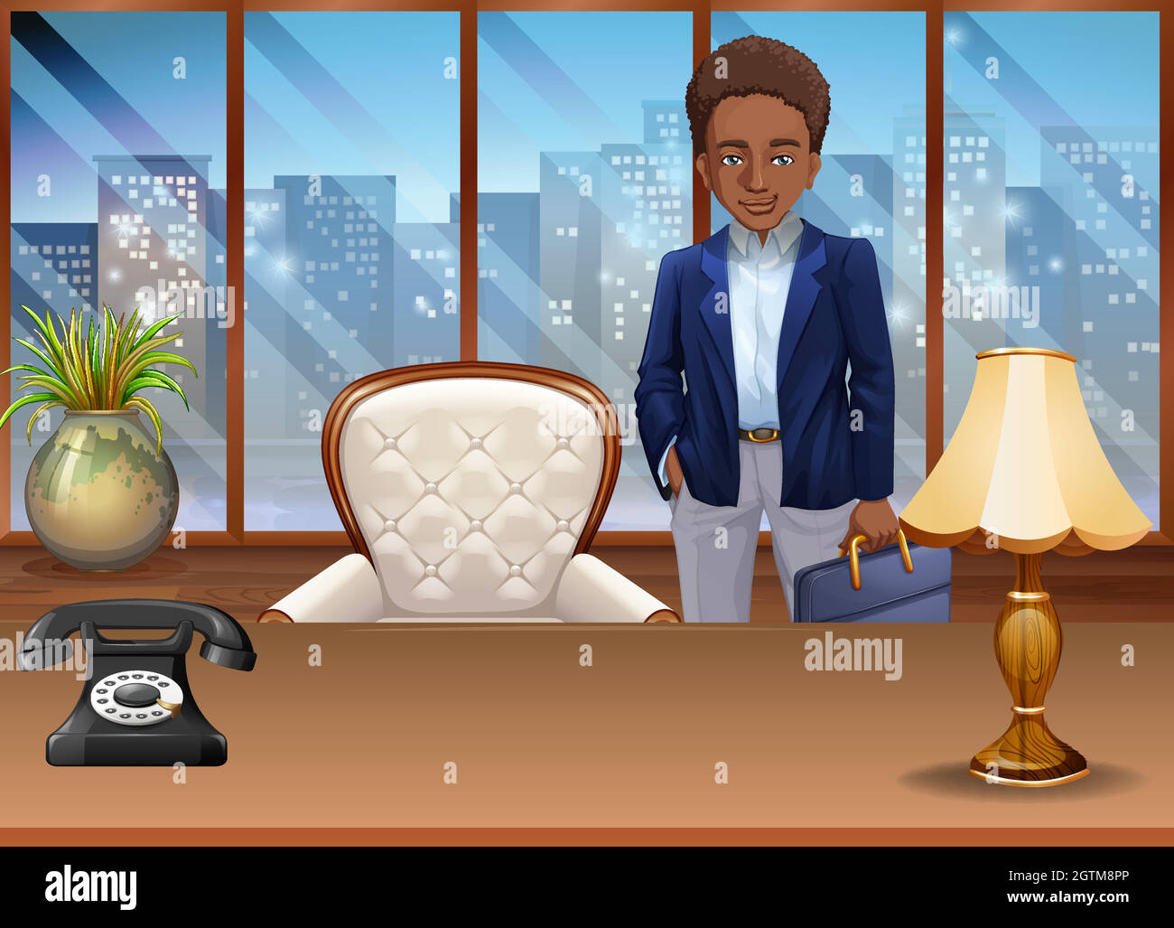 Cartoon people in office Stock Vector Images - Alamy