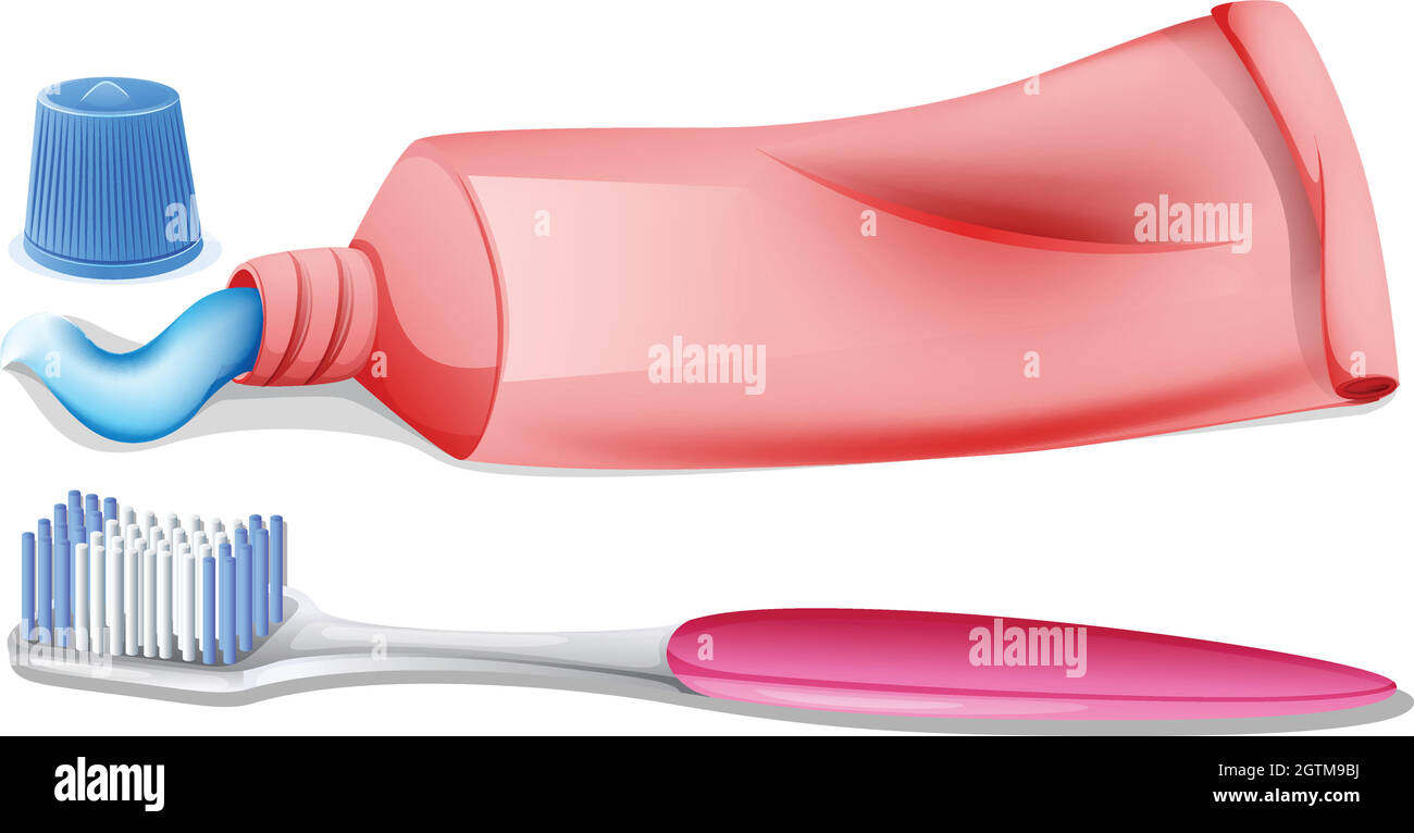 Toothbrush background Stock Vector Images - Alamy