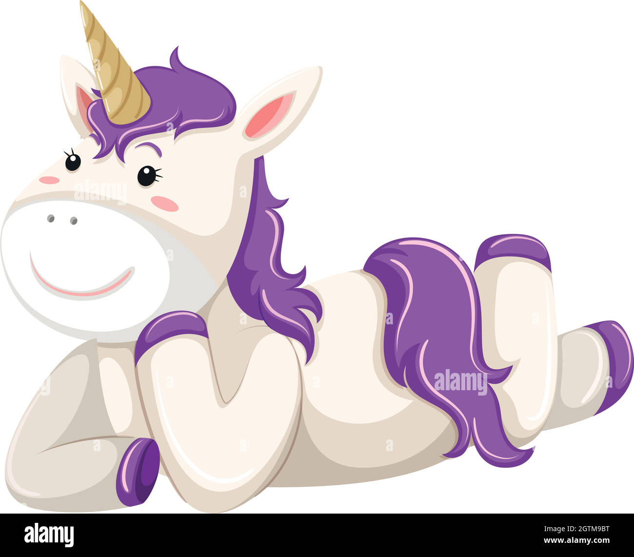 BA unicorn character on white background Stock Vector Image & Art - Alamy