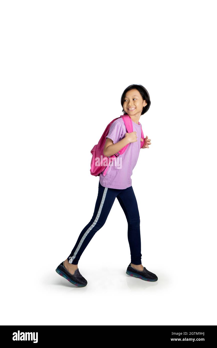 Child walking side view Cut Out Stock Images & Pictures - Alamy
