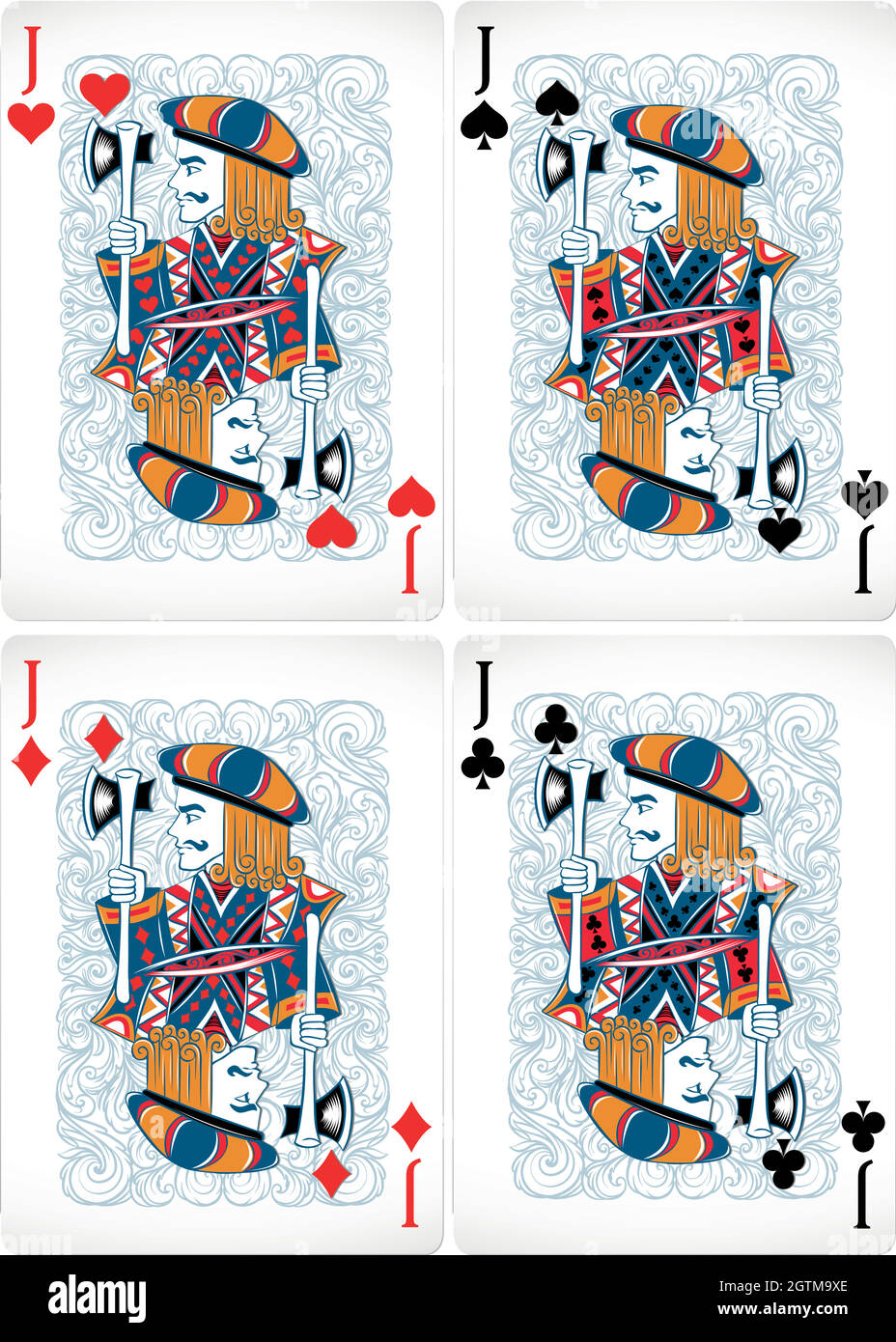 Cards series Stock Vector Images - Alamy