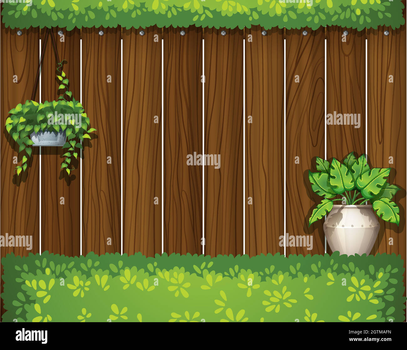 Beautiful fence Stock Vector Images - Alamy