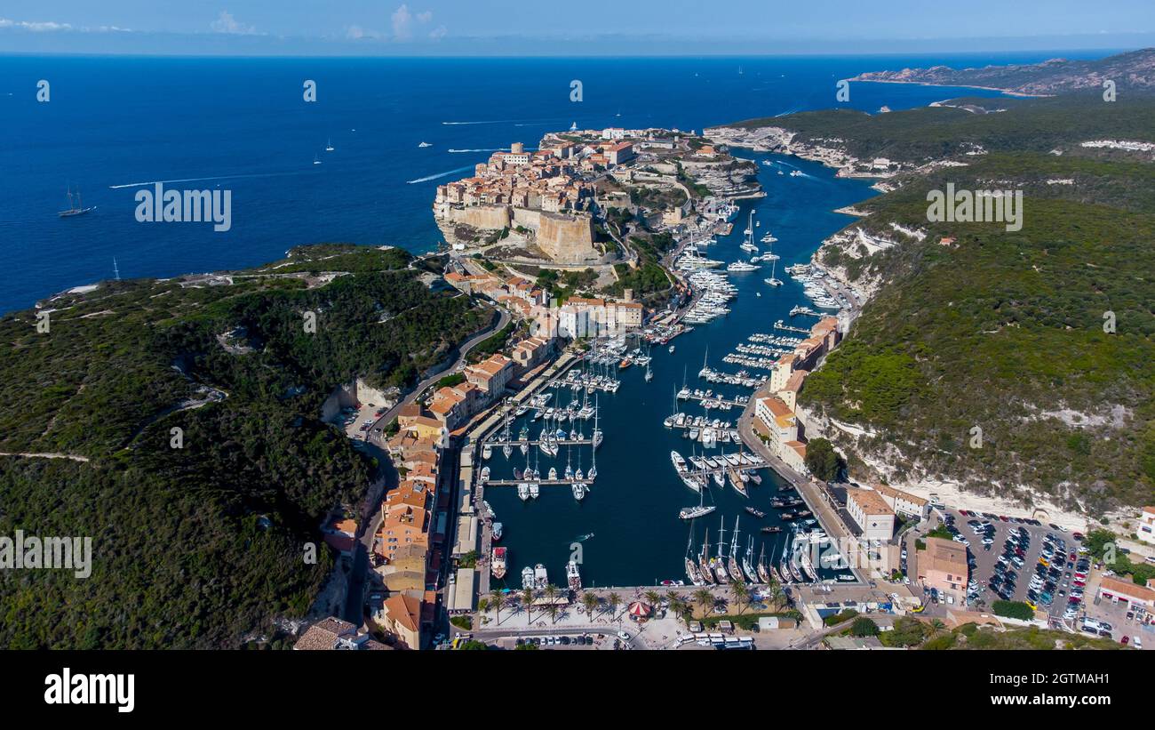 Bonifacio Corsica Aerial View