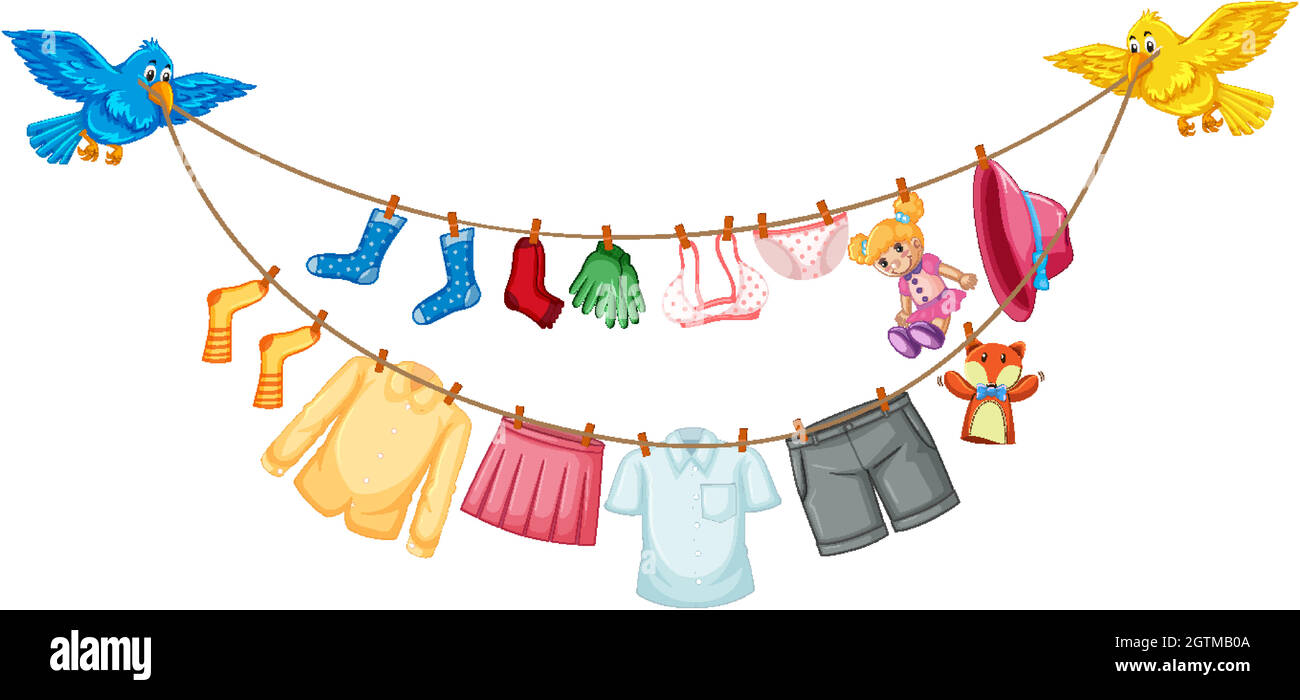 Art Laundry Line Bird