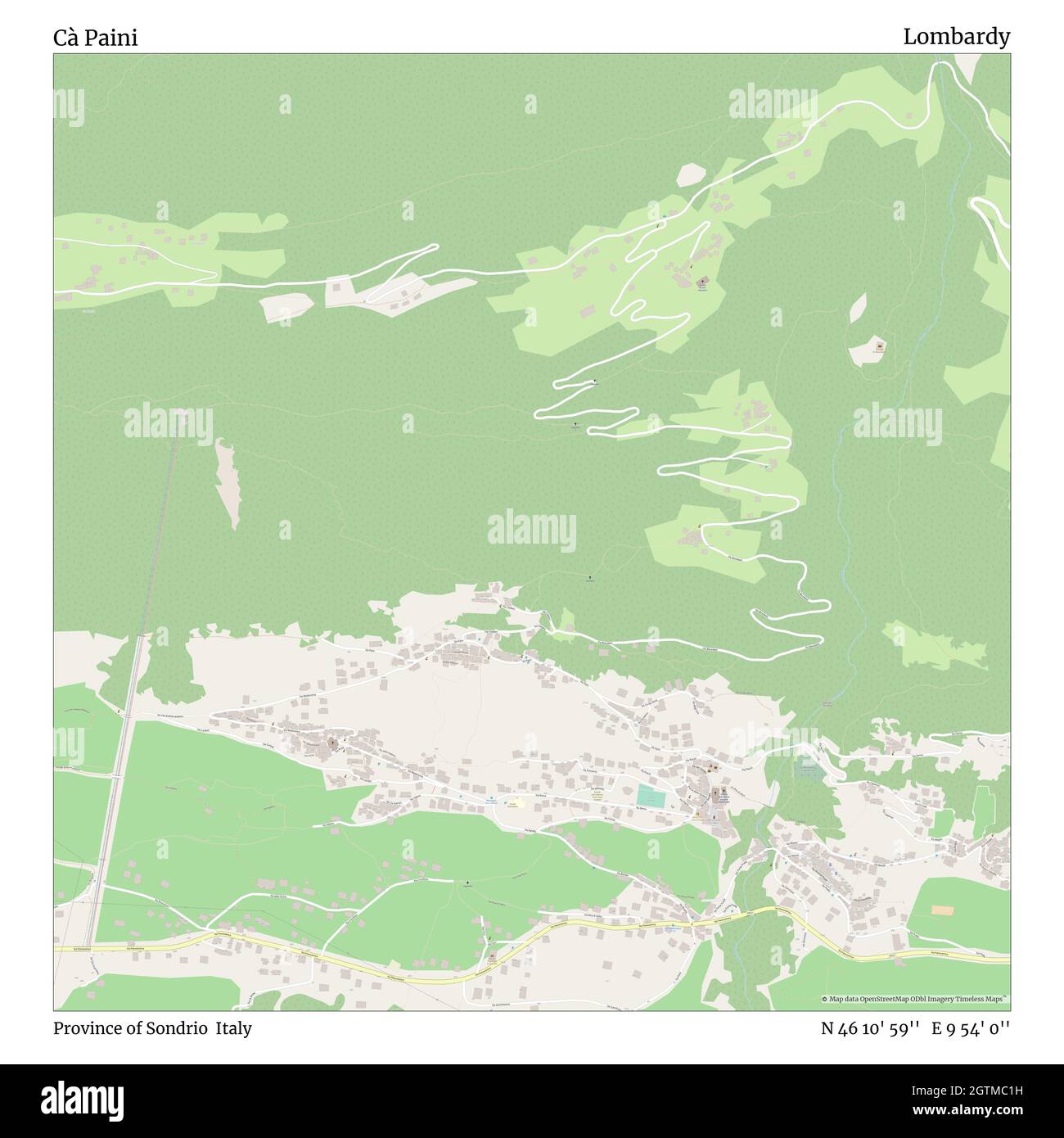 Cà Paini, Province of Sondrio, Italy, Lombardy, N 46 10' 59'', E 9 54 ...