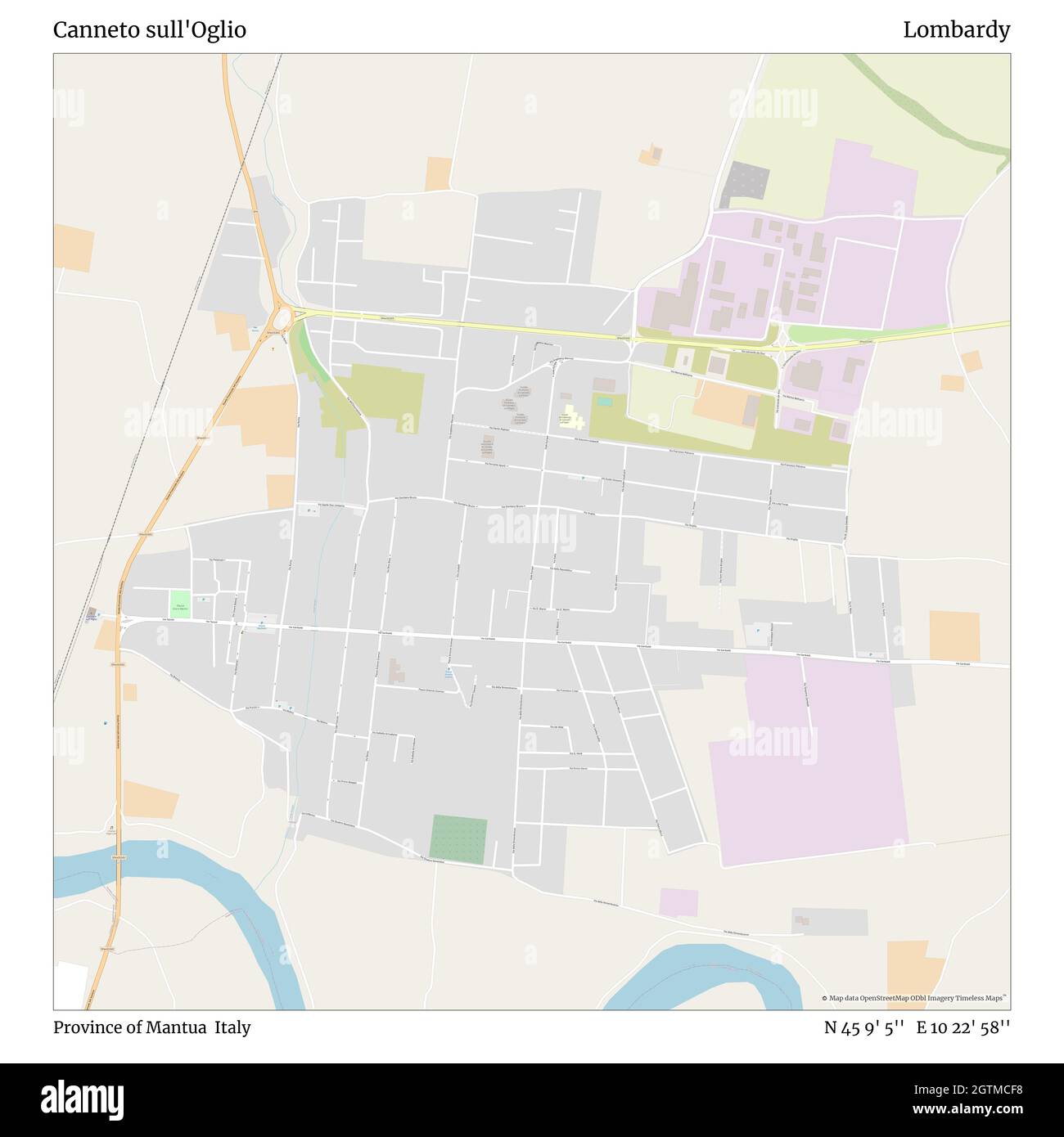 Canneto sull'Oglio, Province of Mantua, Italy, Lombardy, N 45 9' 5'', E ...