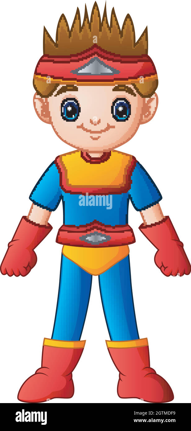 Cartoon wearing red white and blue Cut Out Stock Images & Pictures - Alamy