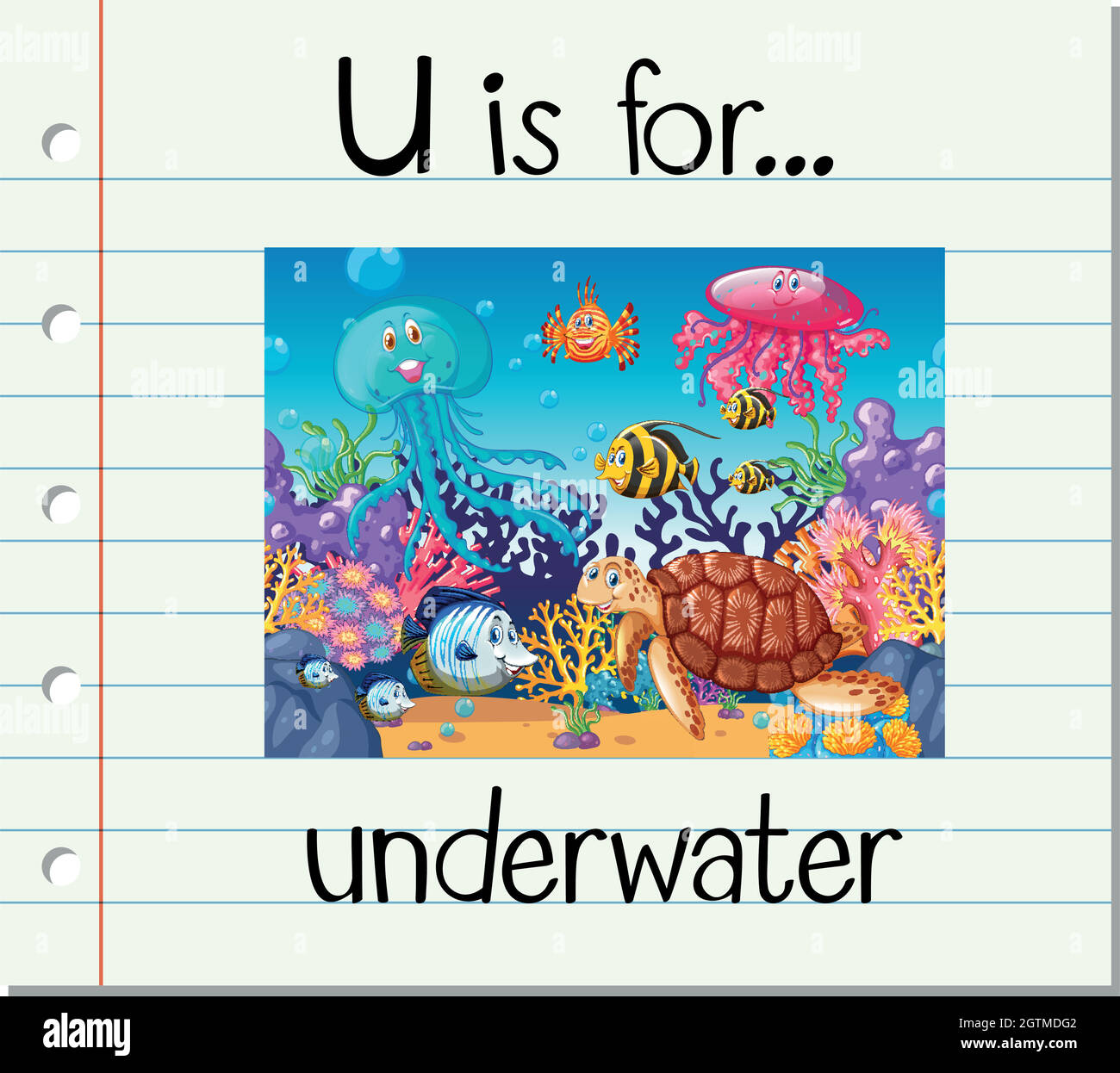 Jellyfish letters Stock Vector Images - Alamy