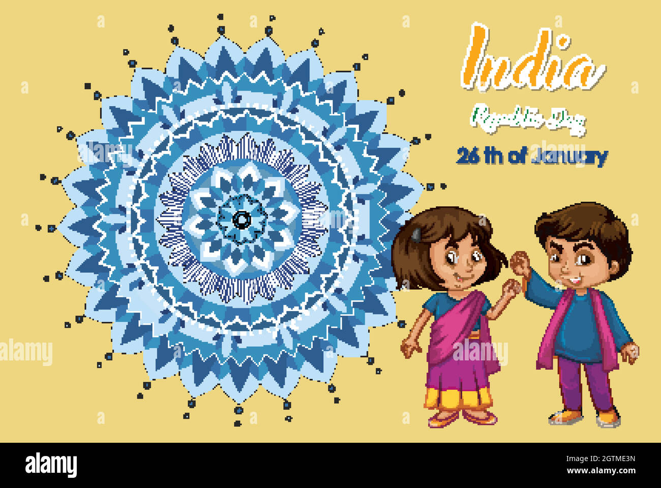 Public holiday poster design with happy kids Stock Vector Image & Art ...