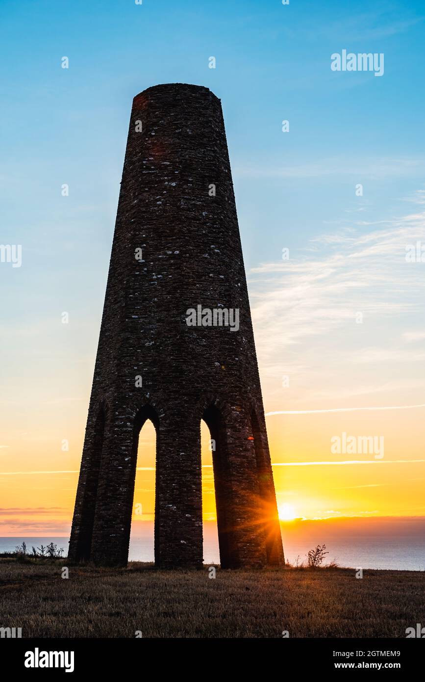 Sunrise over The Daymark, Kingswear, Devon, England, Europe Stock Photo ...