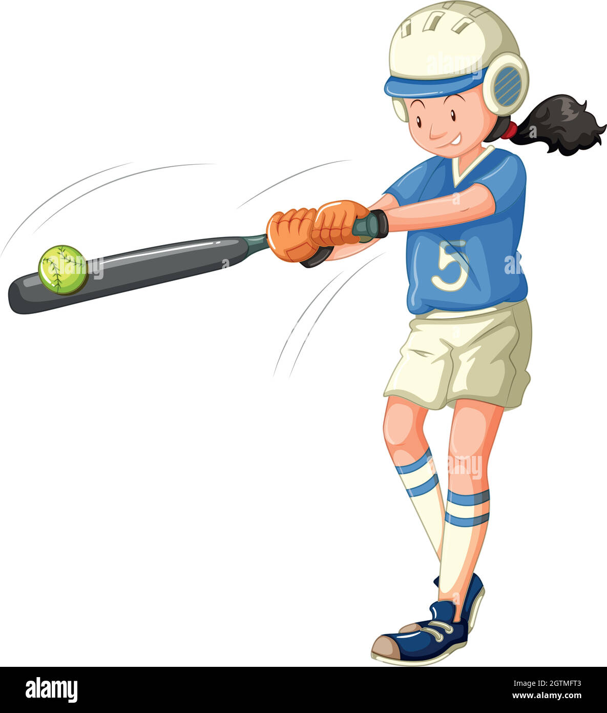 Softball Swing Clip Art