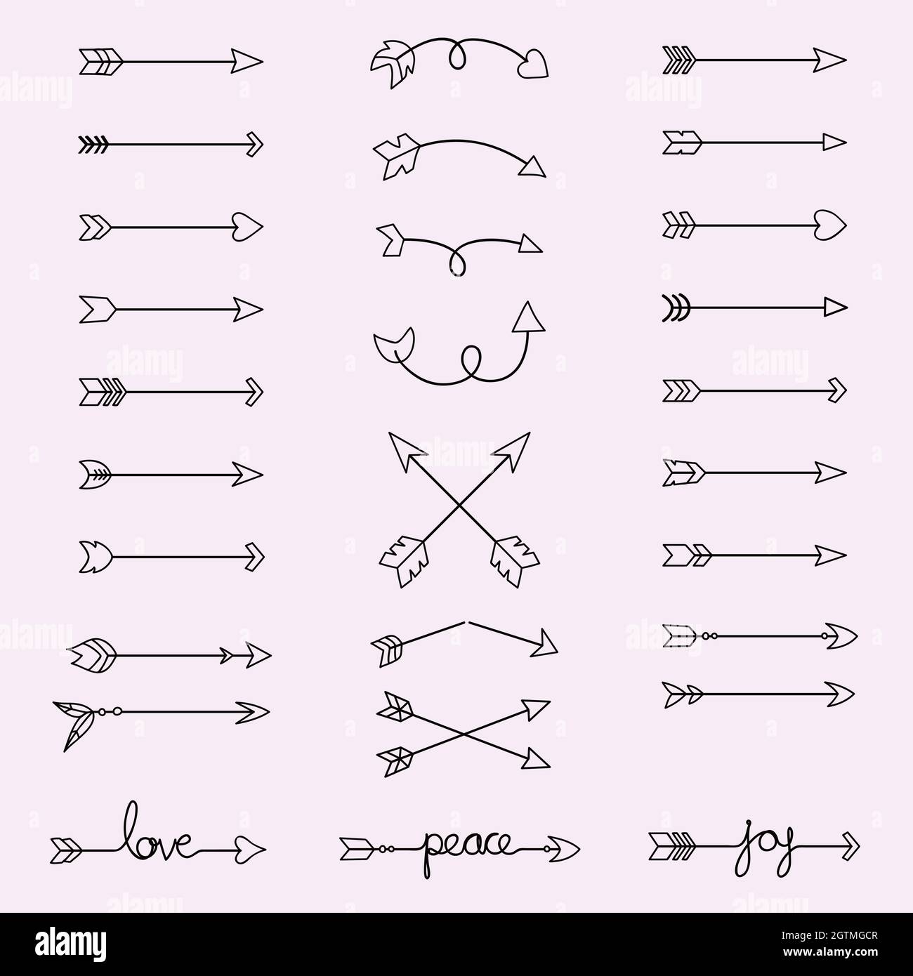 Black crossed arrows hi-res stock photography and images - Alamy